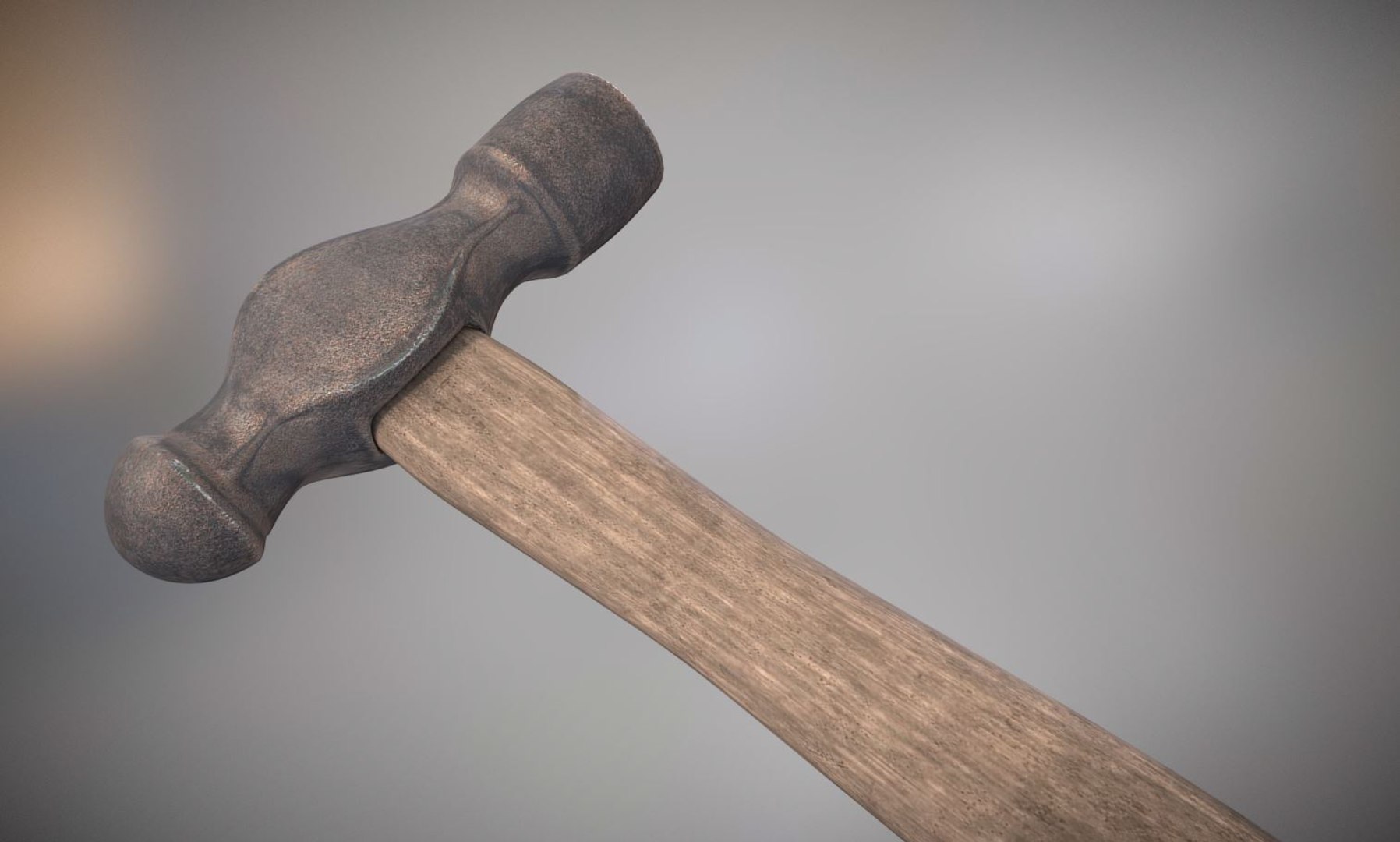 Ball Peen Hammer Pbr Obj Free