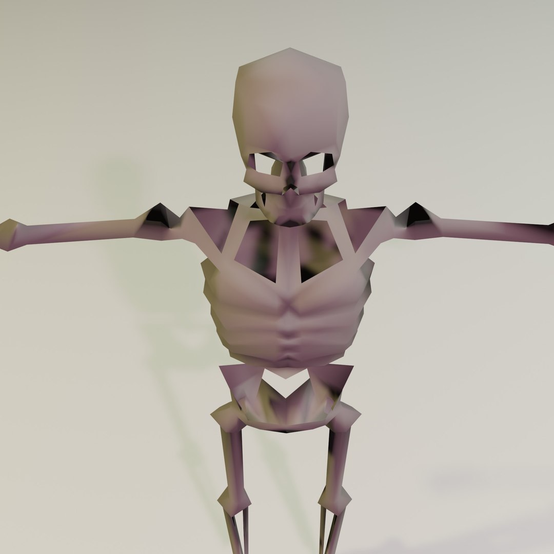 3D model Lowpoly Skelton Monster - TurboSquid 1865836