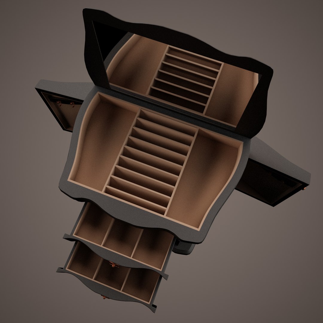 3D Jewelry Box Model - TurboSquid 1442755