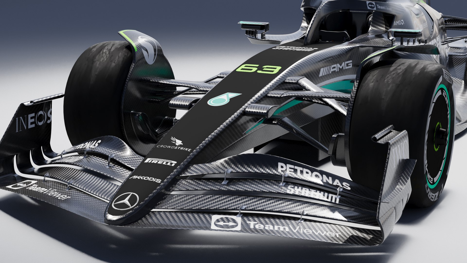 Mercedes-Benz AMG W13 Model - TurboSquid 2213973