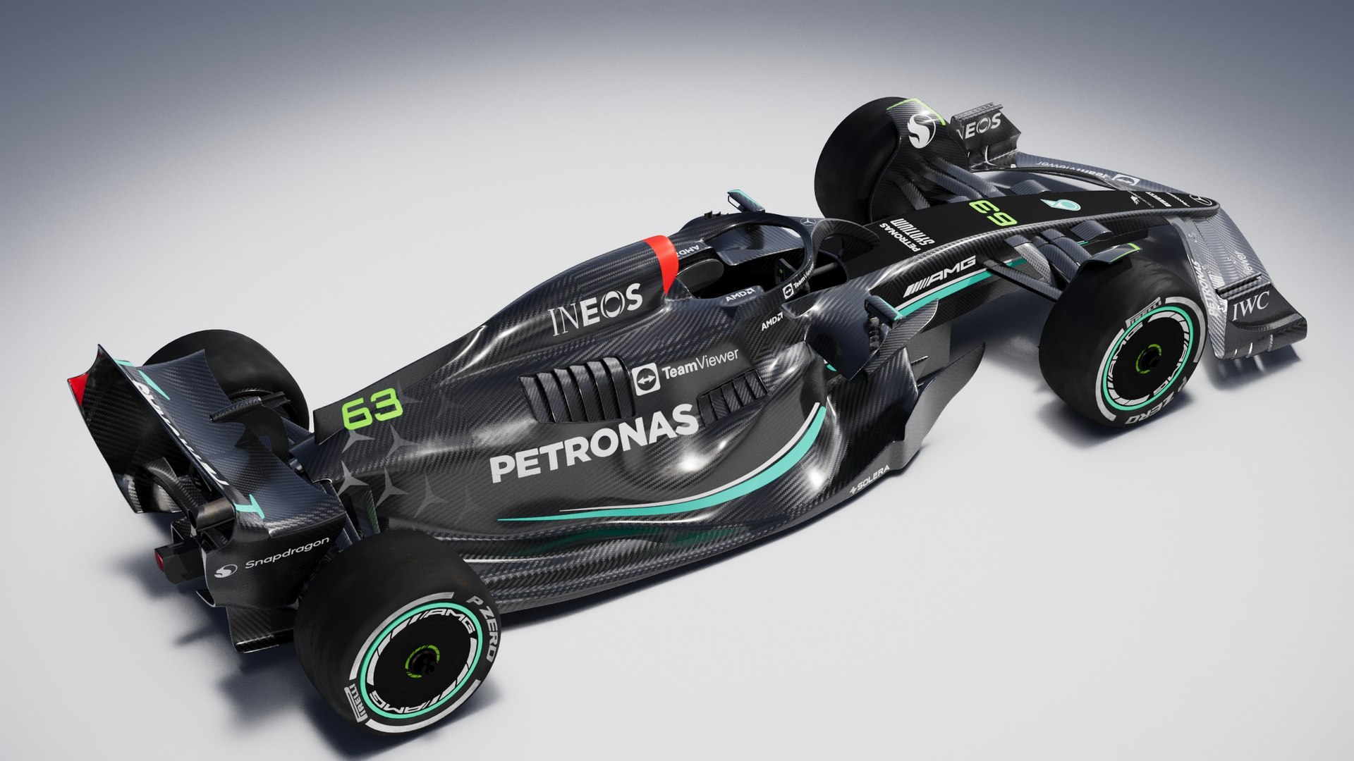 Mercedes-Benz AMG W13 Model - TurboSquid 2213973