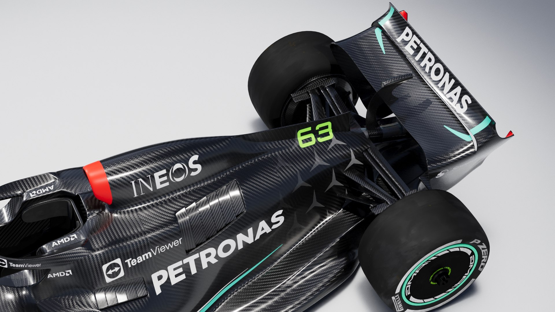 Mercedes-Benz AMG W13 Model - TurboSquid 2213973