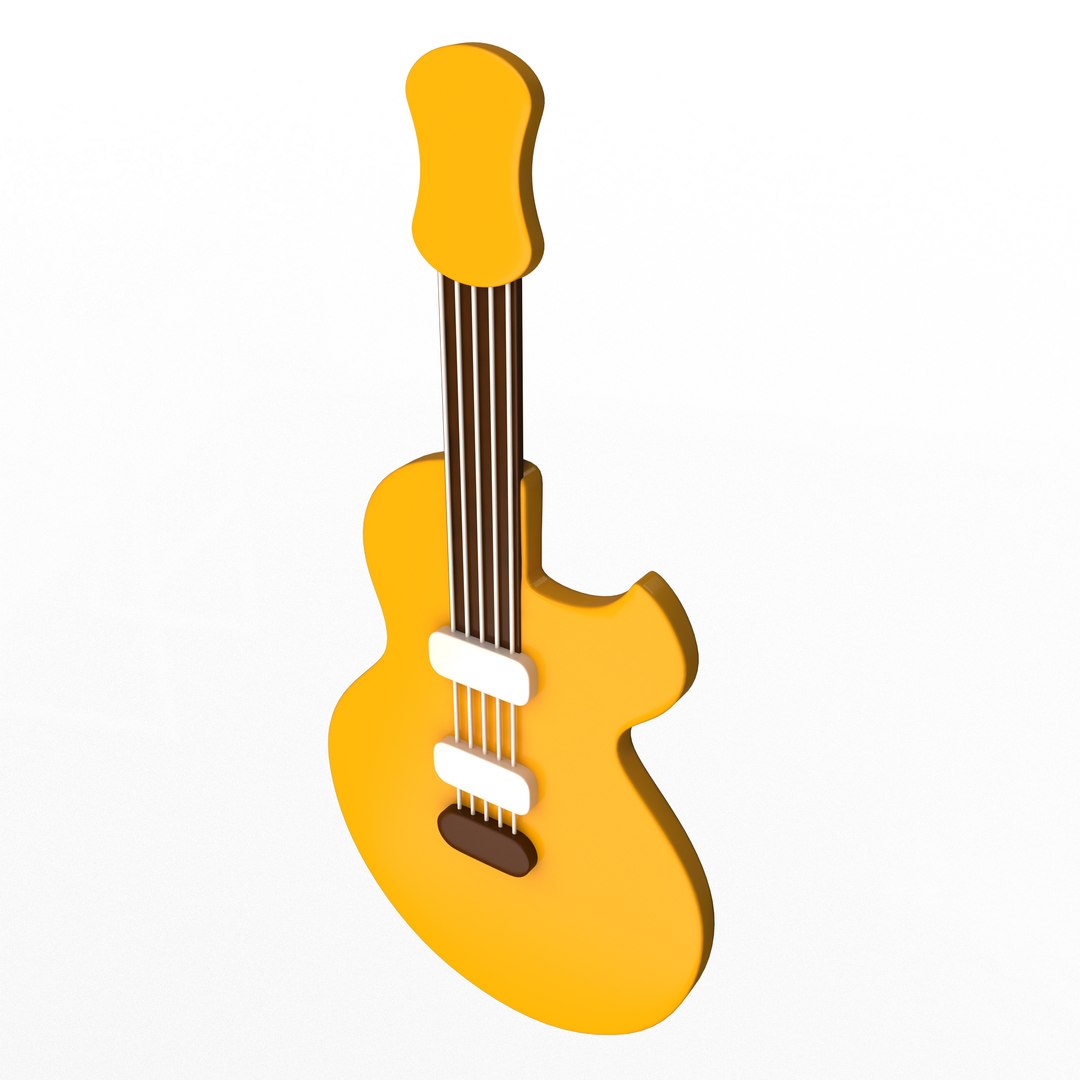 Guitar Emoji 3D - TurboSquid 2028600