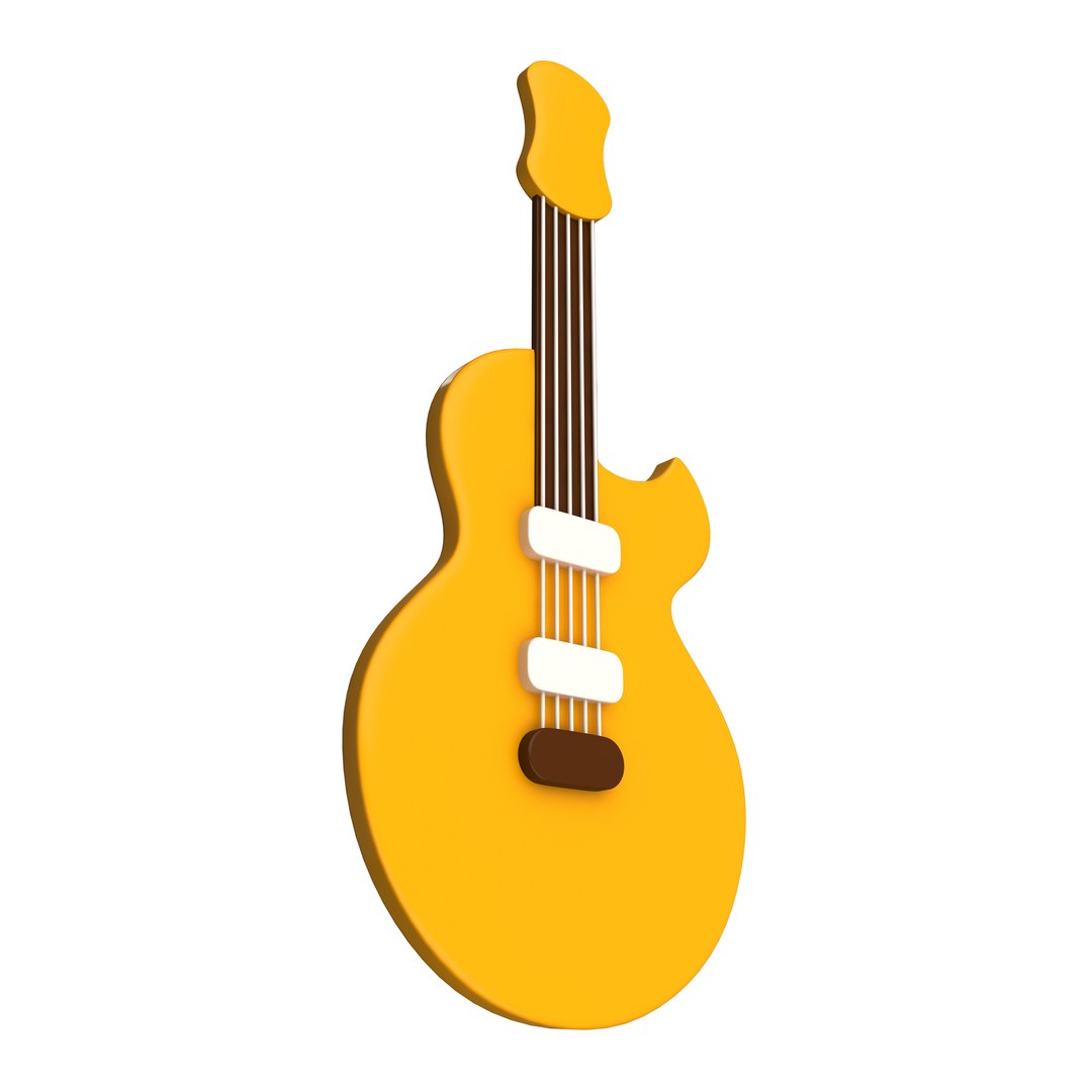 Guitar Emoji 3D - TurboSquid 2028600