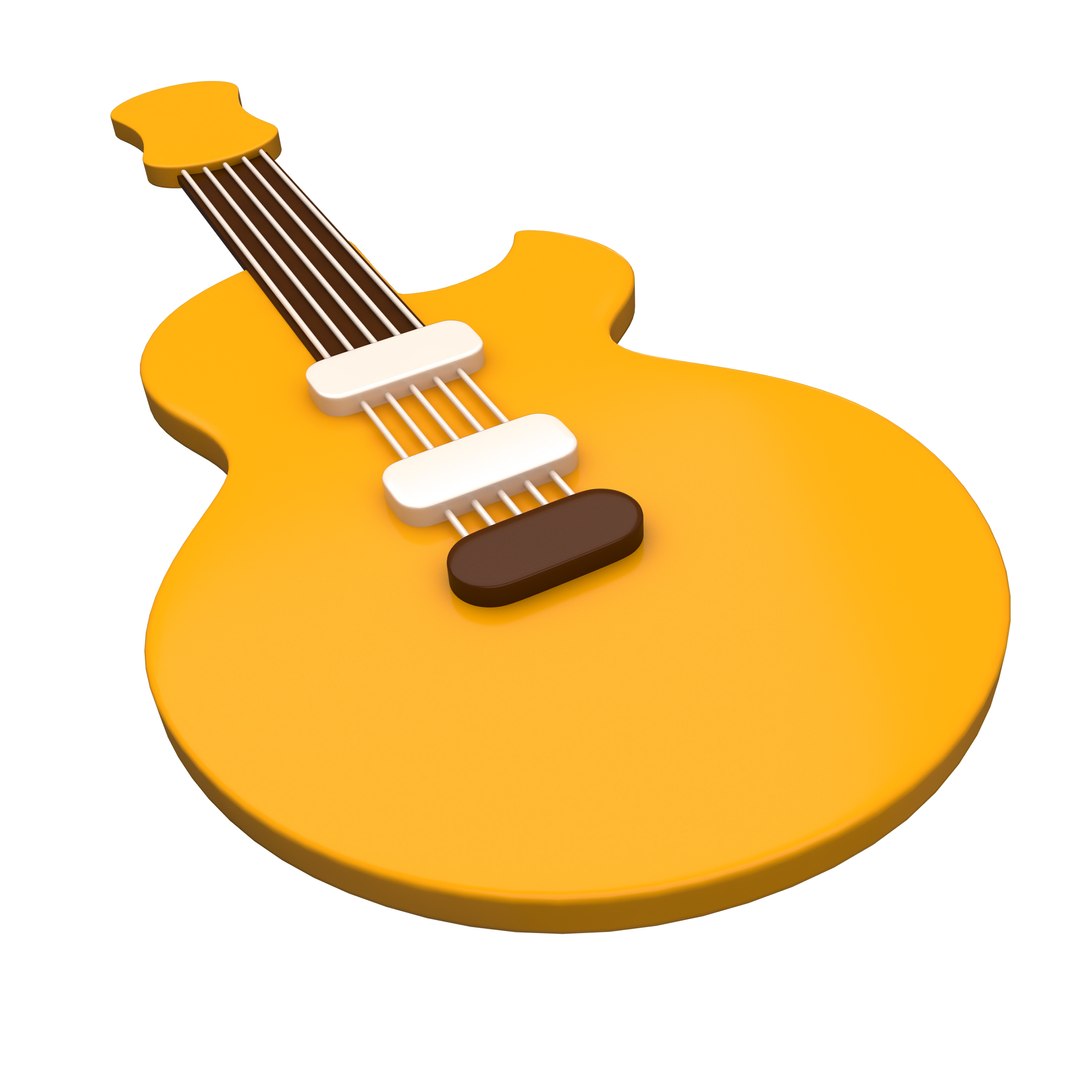 Guitar Emoji 3D - TurboSquid 2028600