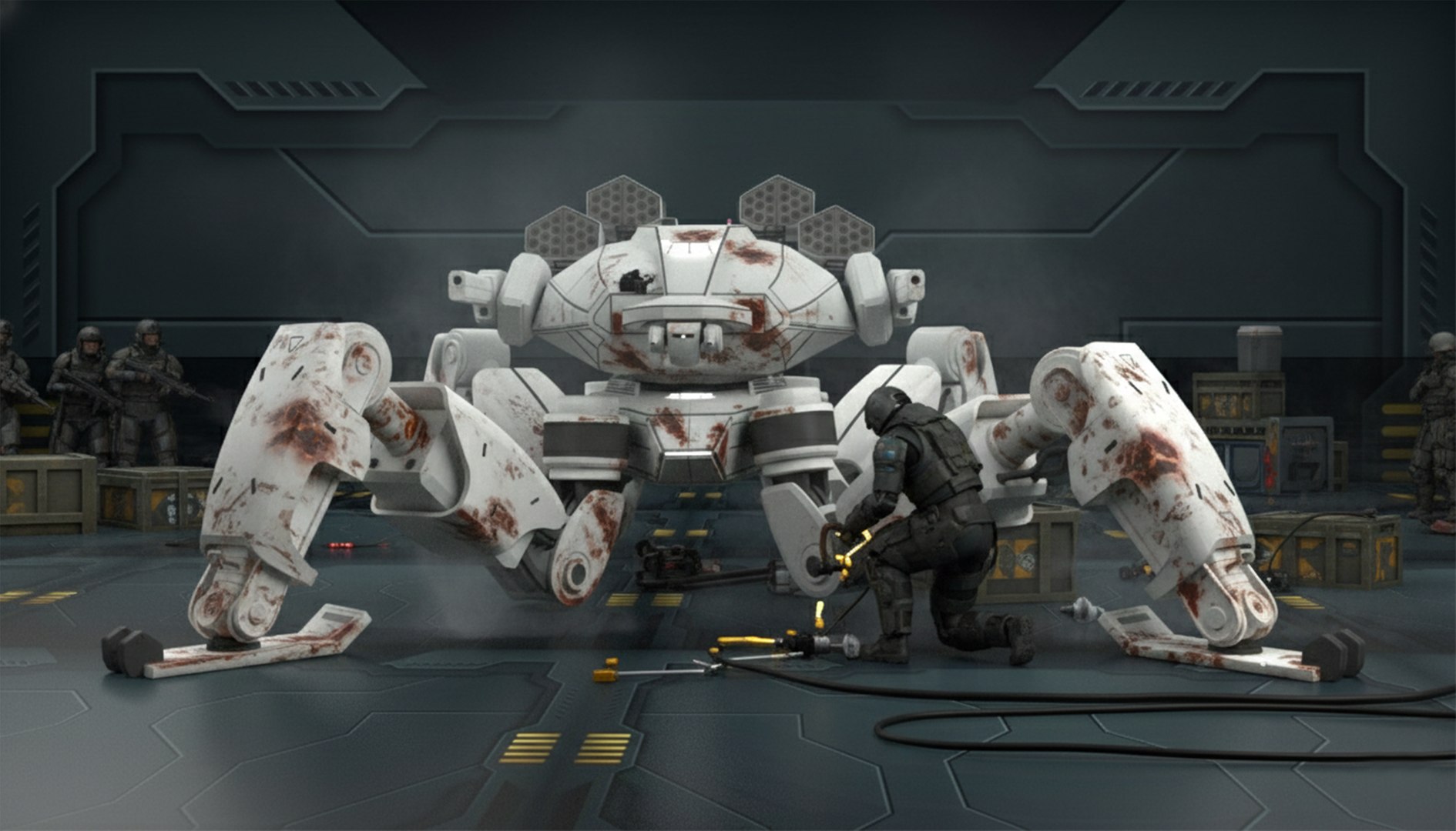 Mecha01 - Arachne MK IV 3D Model - TurboSquid 2520144