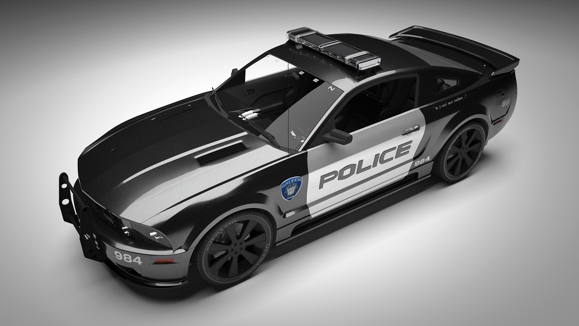 3D Model Police Saleen S 281 - TurboSquid 2059104