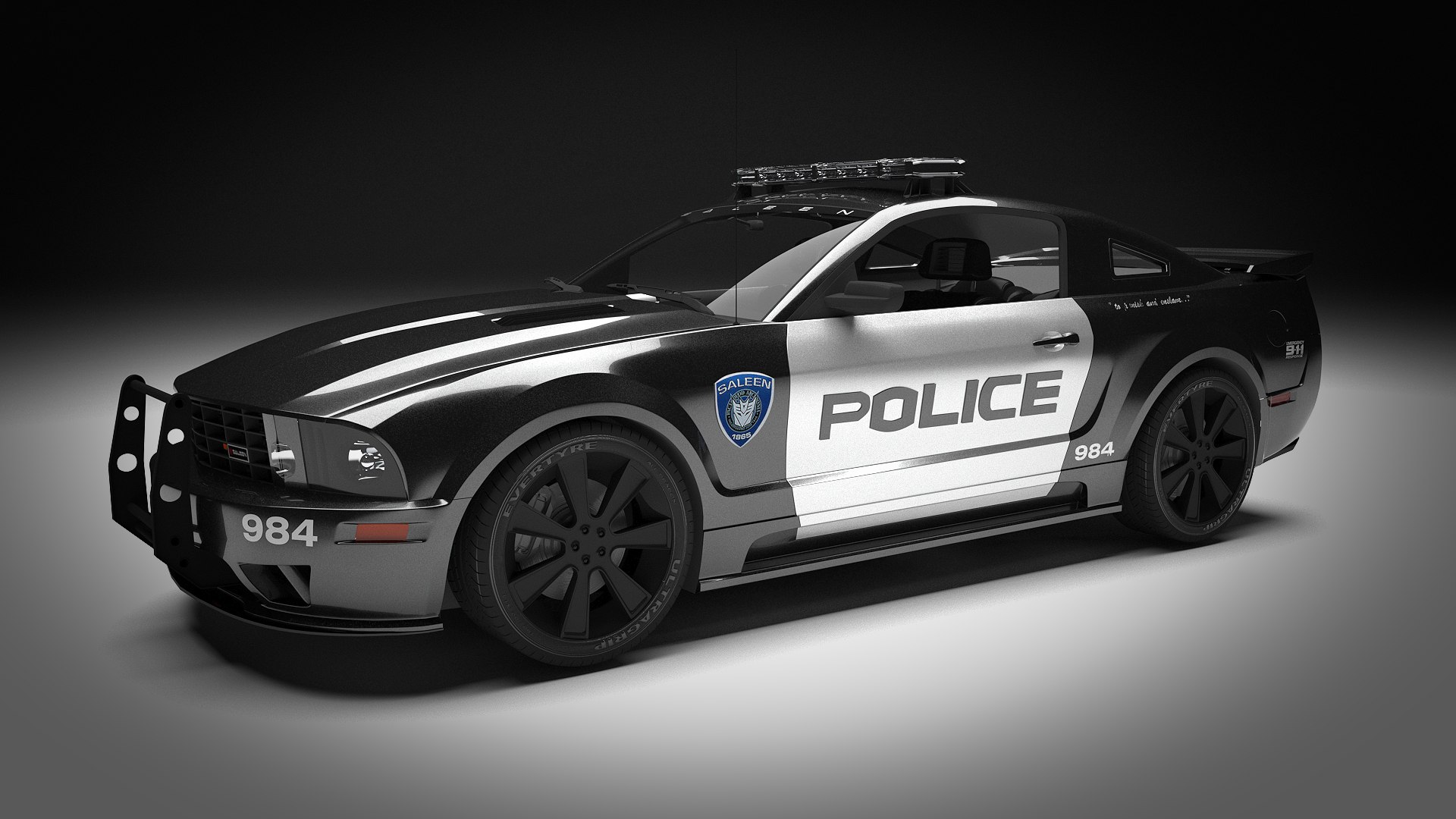 3D Model Police Saleen S 281 - TurboSquid 2059104