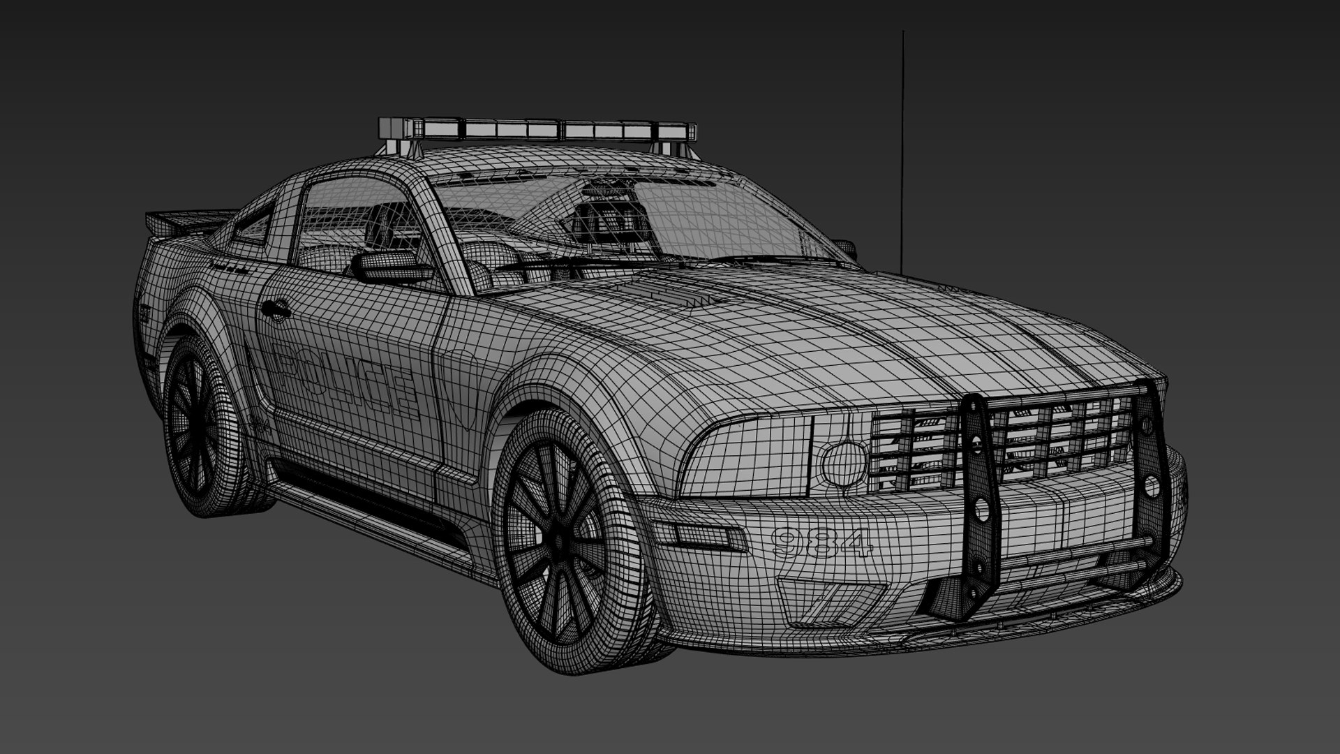 3D Model Police Saleen S 281 - TurboSquid 2059104