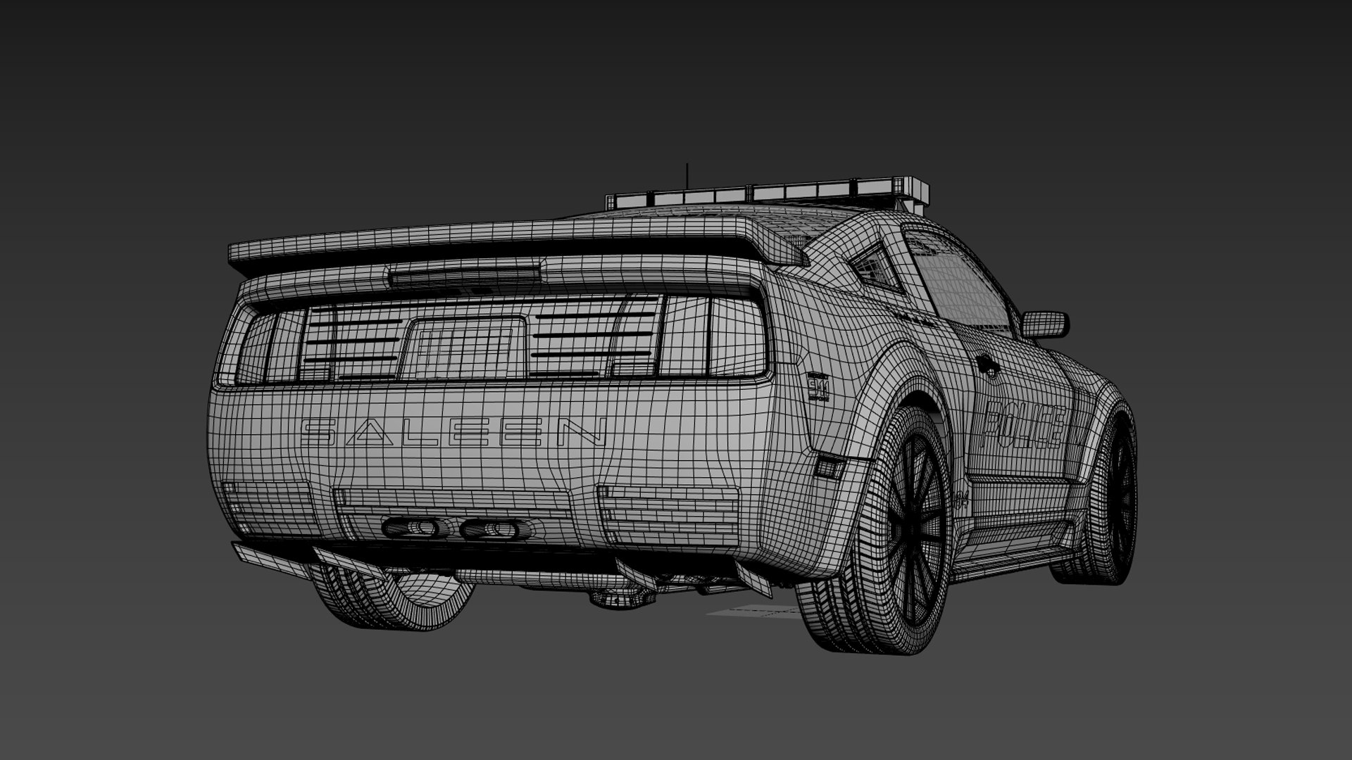 3D Model Police Saleen S 281 - TurboSquid 2059104