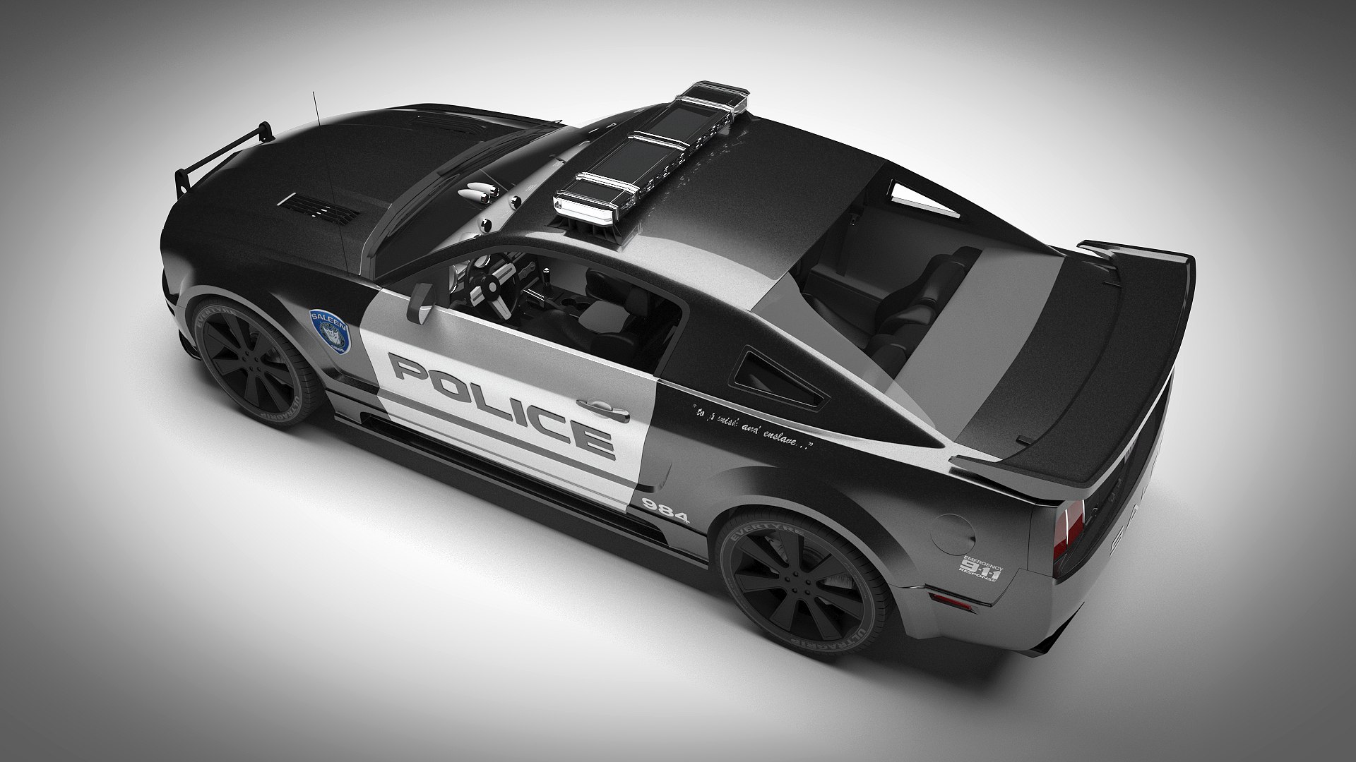 3D Model Police Saleen S 281 - TurboSquid 2059104