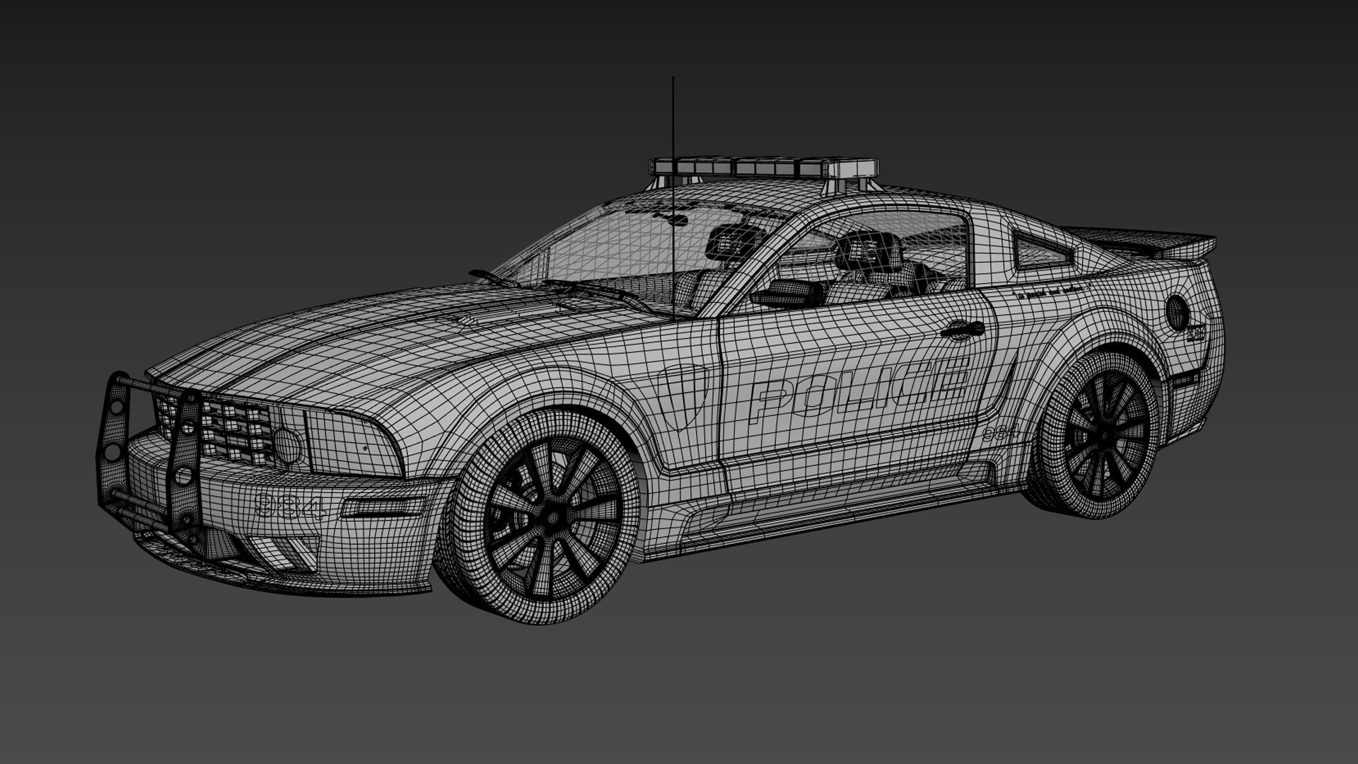 3D Model Police Saleen S 281 - TurboSquid 2059104