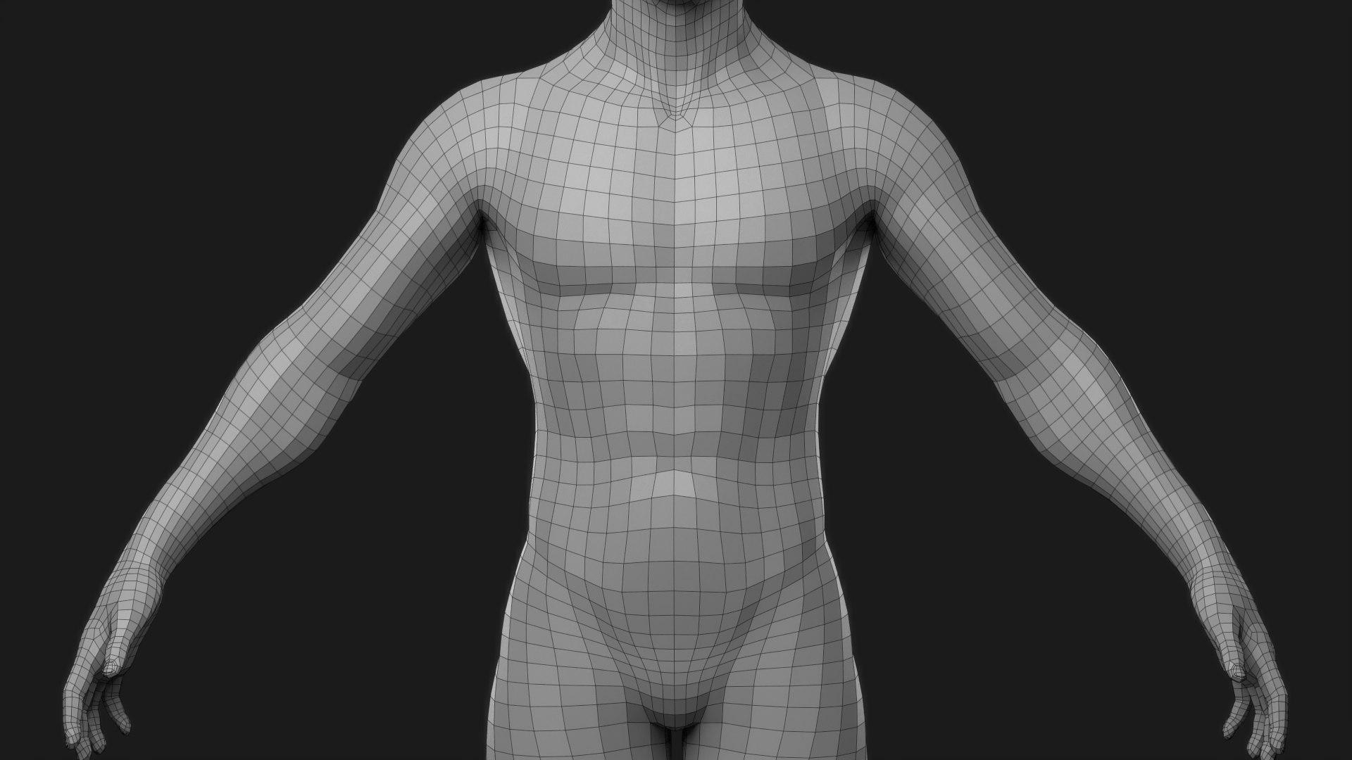 Realistic Low Poly Man Body Basemesh model - TurboSquid 2014792