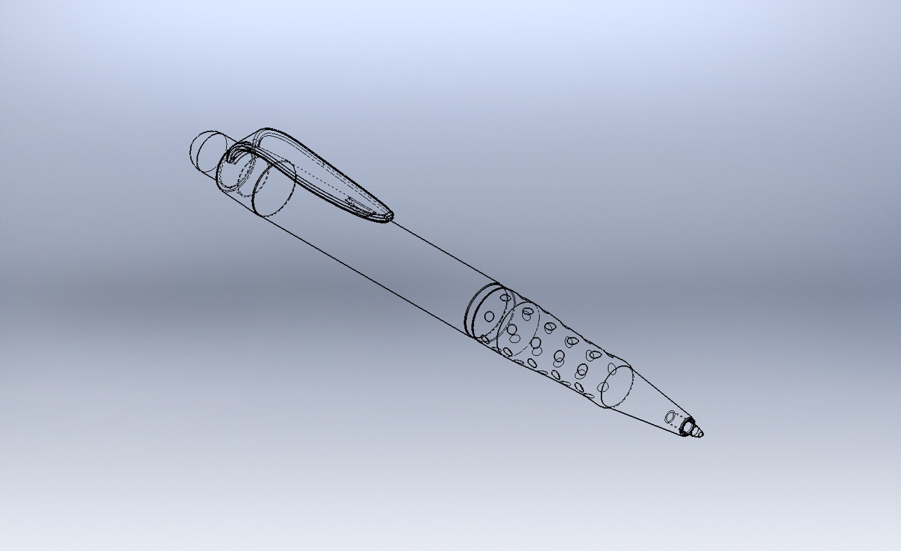 3d model pen modelled