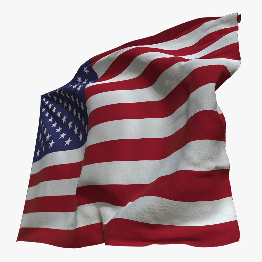 Realistic Animated Flag - Microtexture Rigged - Put Your Own Texture ...
