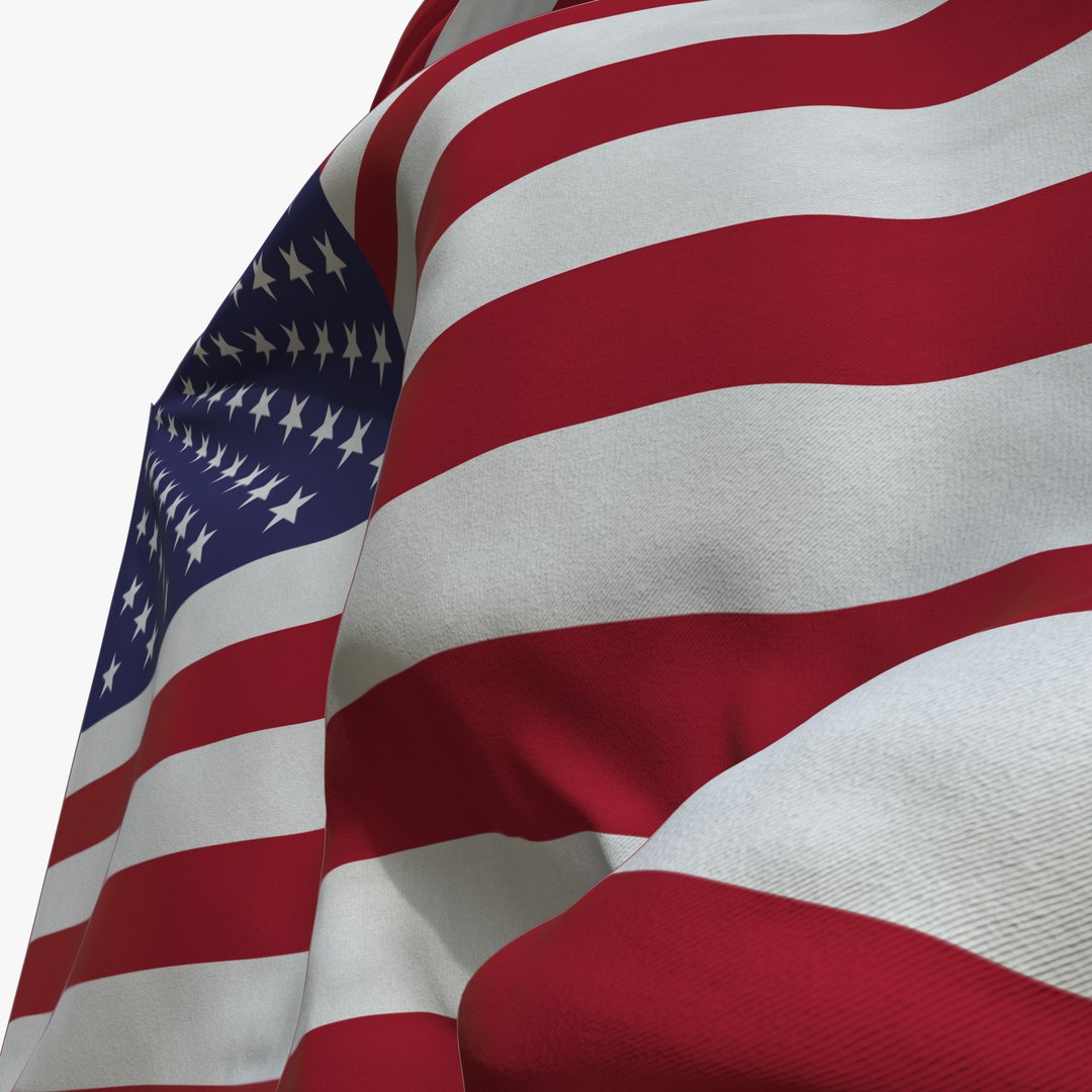 Realistic Animated Flag - Microtexture Rigged - Put Your Own Texture ...