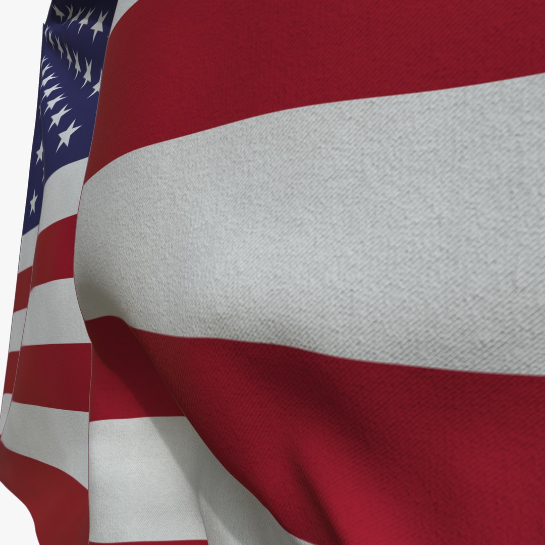 Realistic Animated Flag - Microtexture Rigged - Put Your Own Texture ...