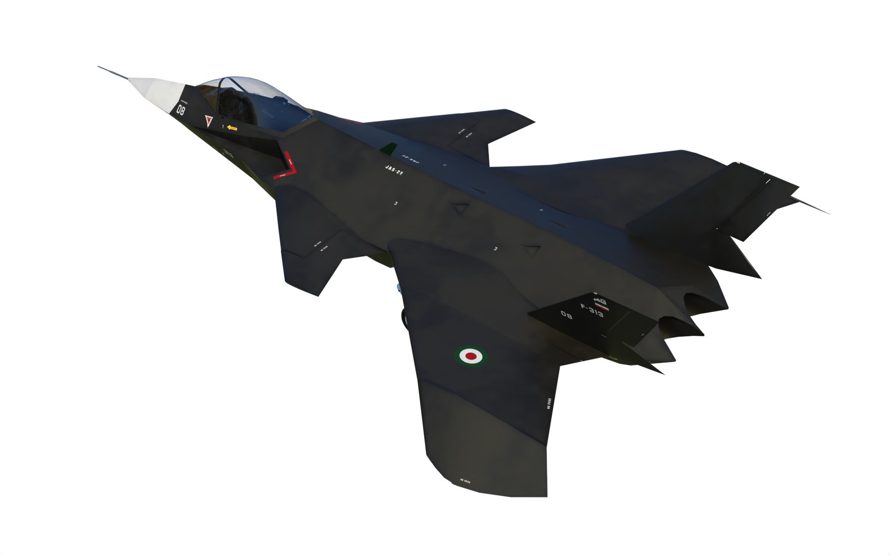 F-313 Qaher Iranian Stealth Fighter 3D - TurboSquid 2300709