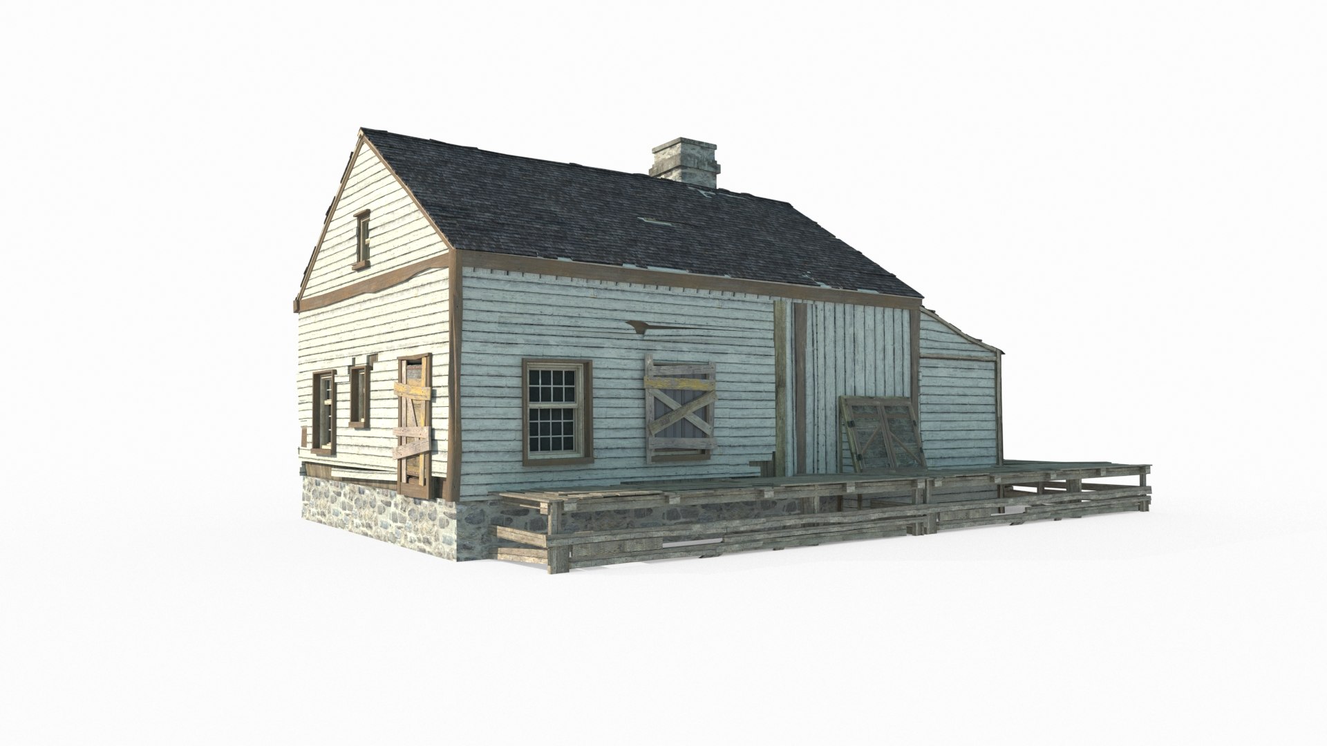 18th Century Residential Buildings 3D - TurboSquid 2190517