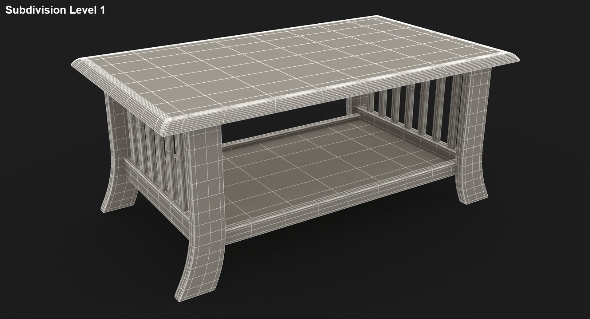 Wooden teapoy table 03 3D model - TurboSquid 1332084