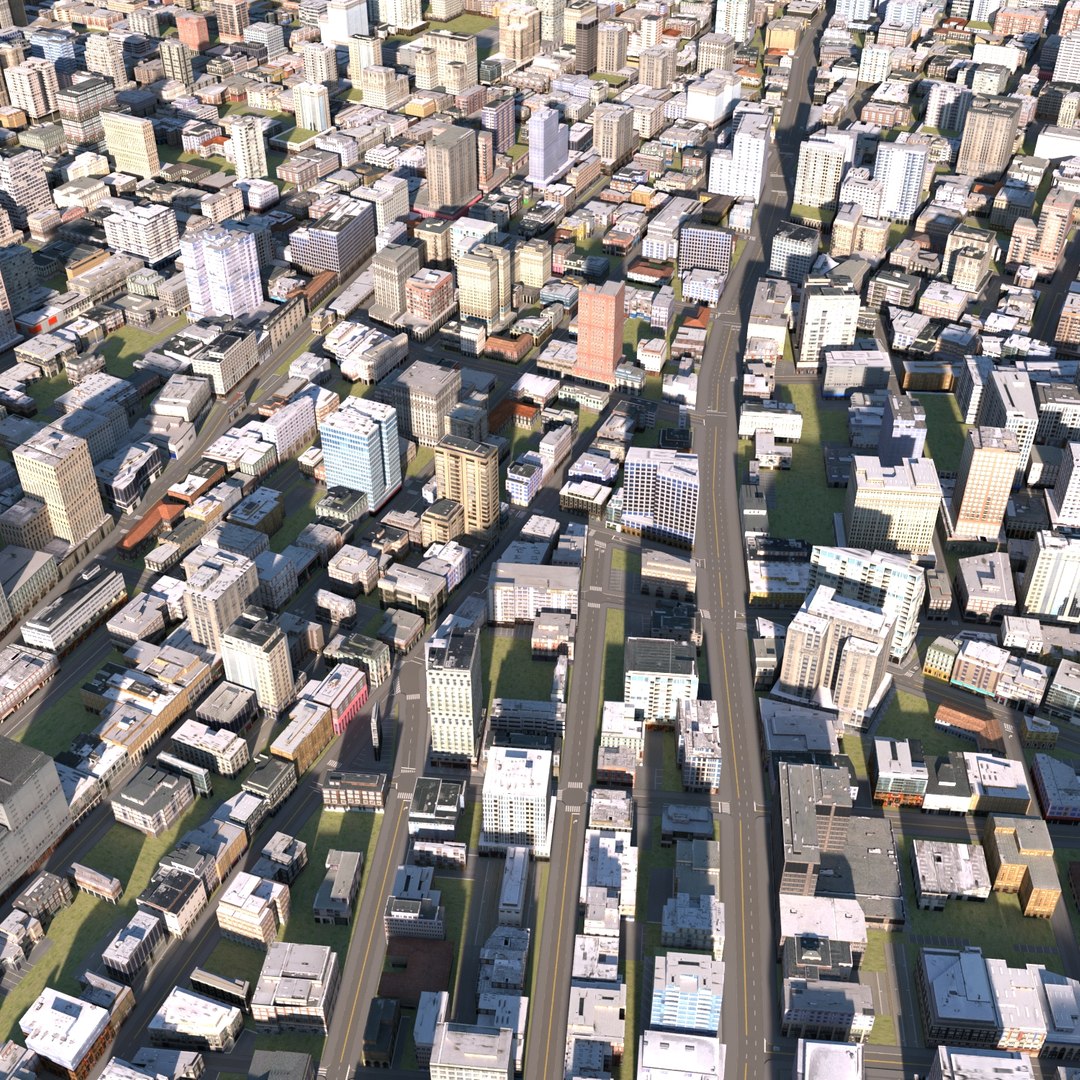 City Cityscape 3D Model - TurboSquid 1675572