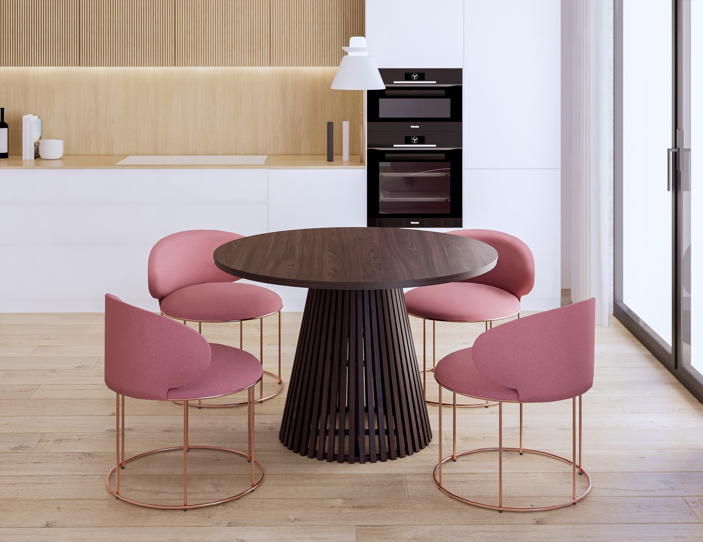 3D Modern Dining Table Created In Revit Family Model - TurboSquid 2024215