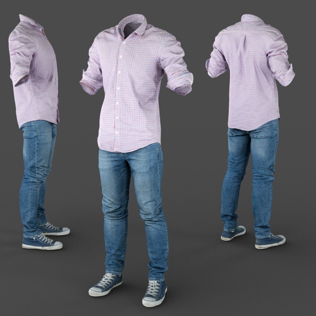 3D Model Male Clothing Outfit - TurboSquid 1329847