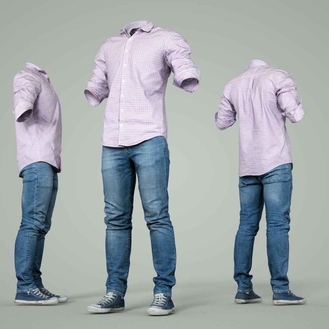 3D Model Male Clothing Outfit - TurboSquid 1329847