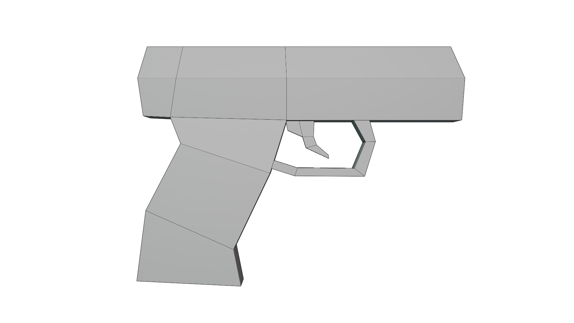 3D Pistol P99 Gun PSX PS1 - TurboSquid 2321747