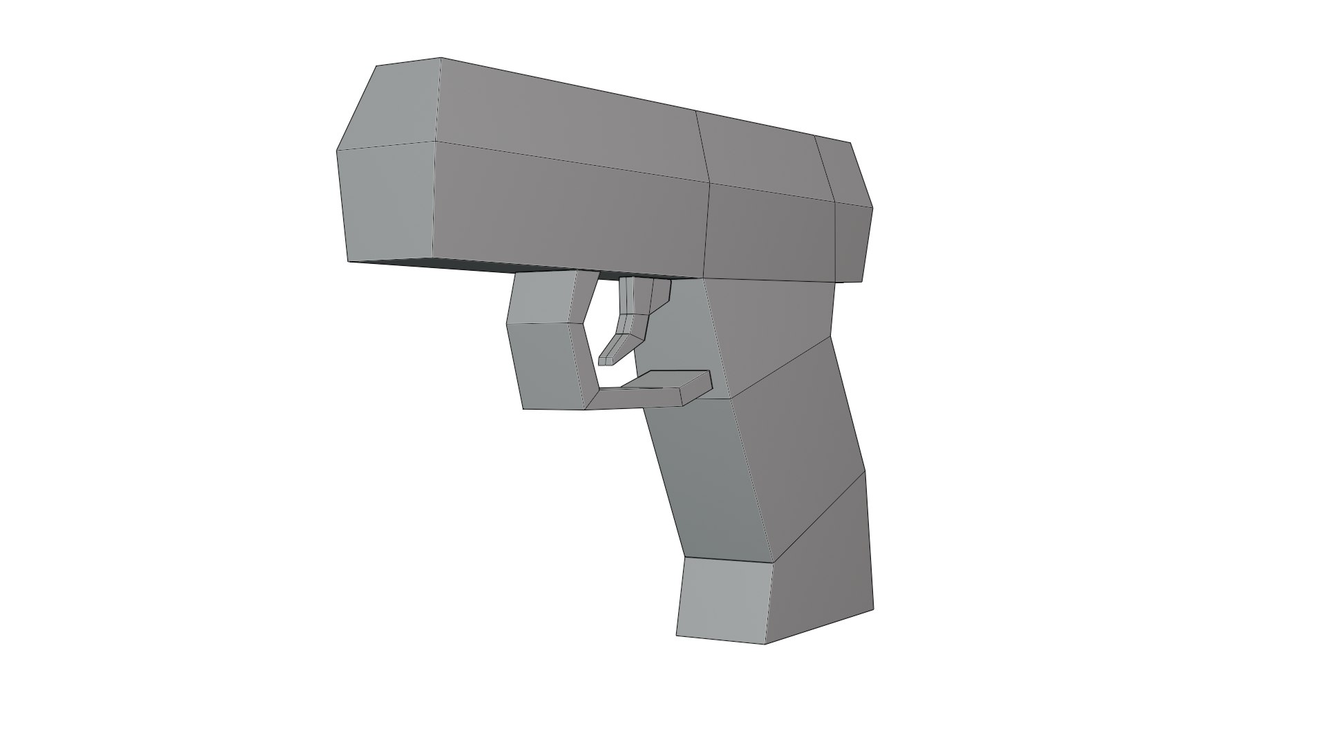 3D Pistol P99 Gun PSX PS1 - TurboSquid 2321747