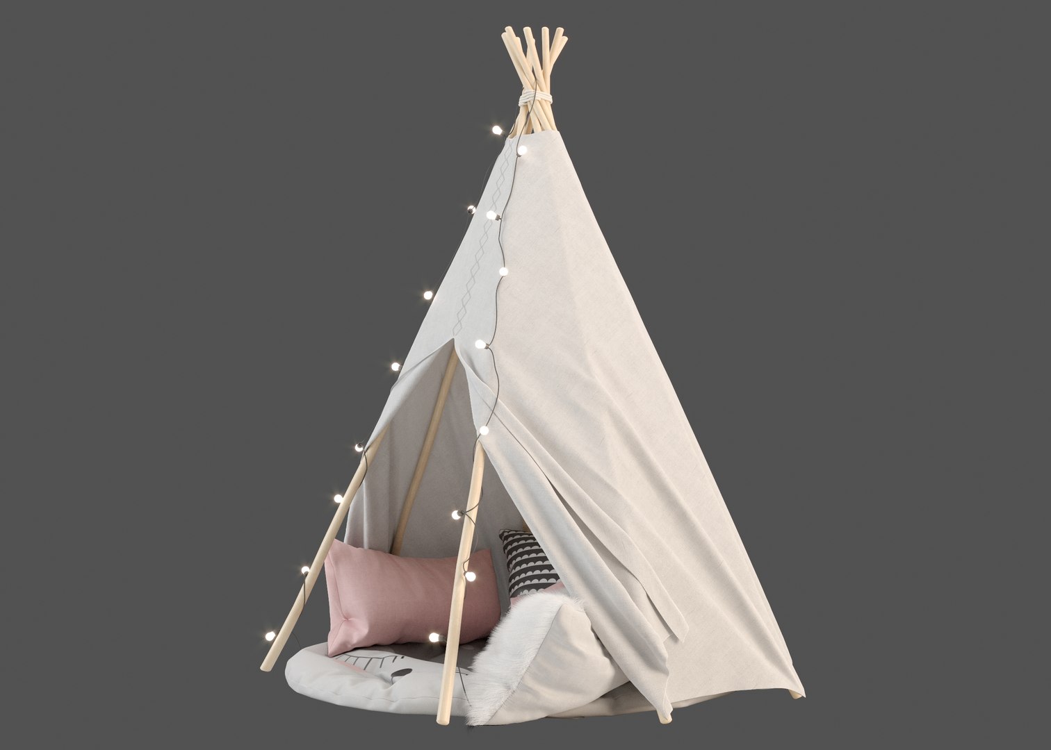 Kids Teepee 3D Model - TurboSquid 1506135