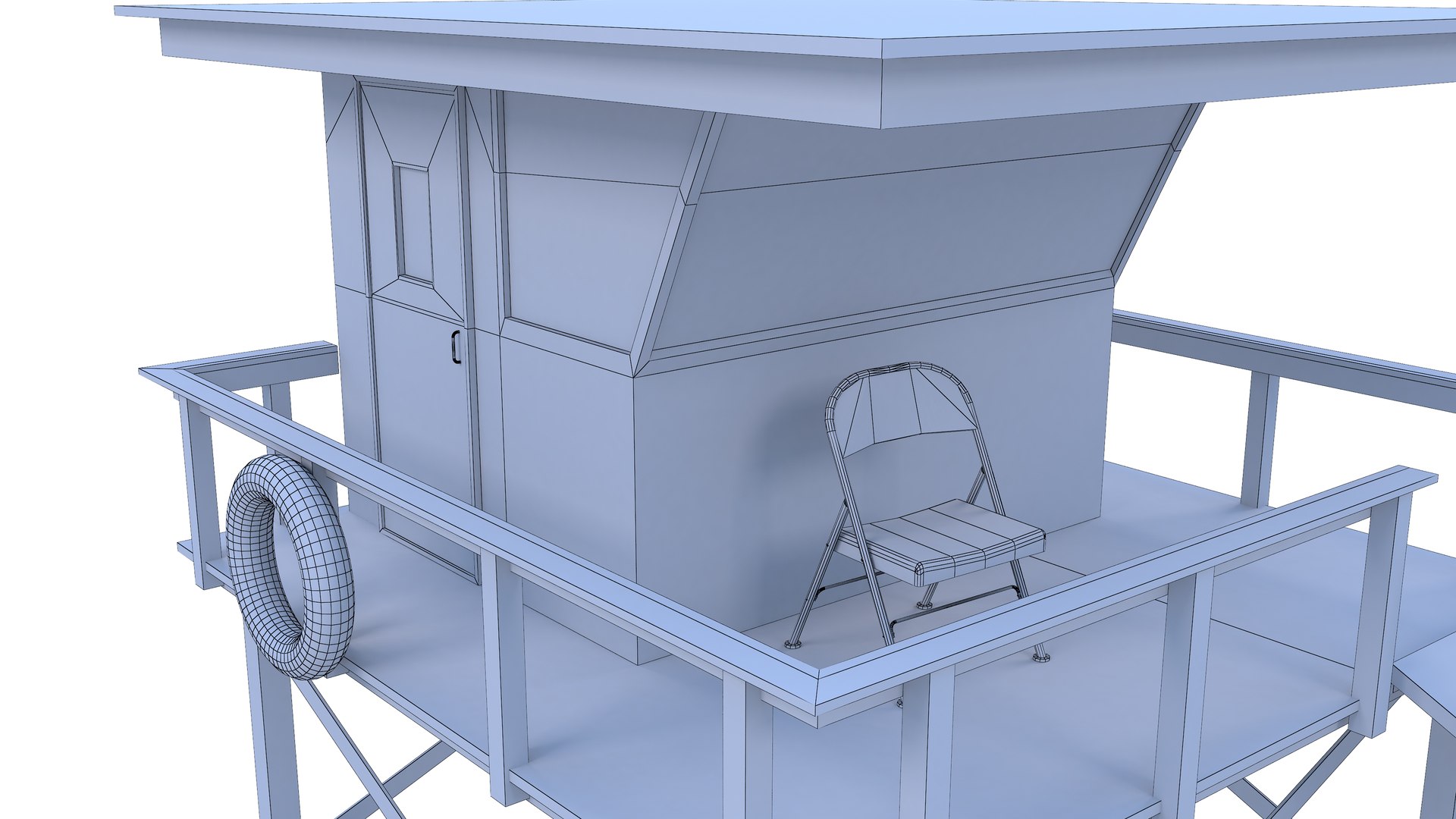 Lifeguard Station - Green 3D Model - TurboSquid 1913747