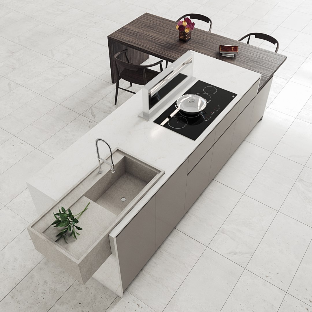 3D model kitchen 57 - TurboSquid 1559876