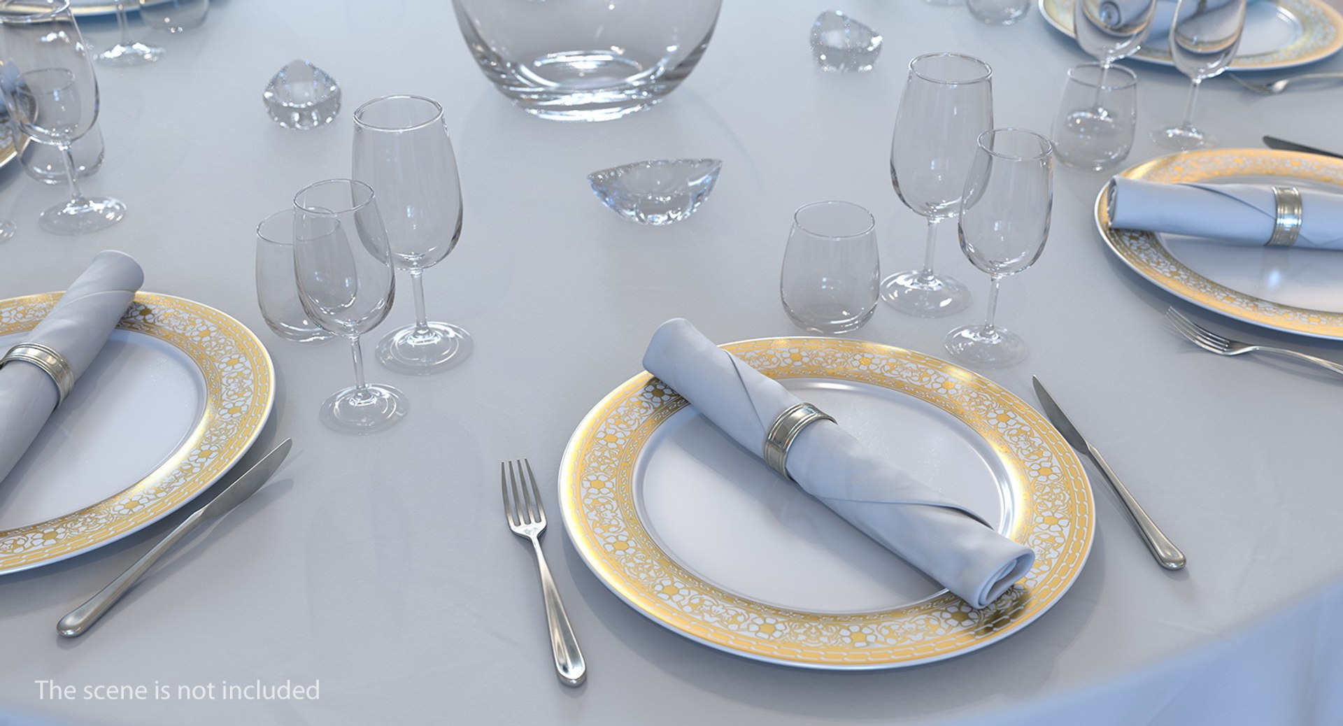 3D Dinner Plate Model - TurboSquid 1382563