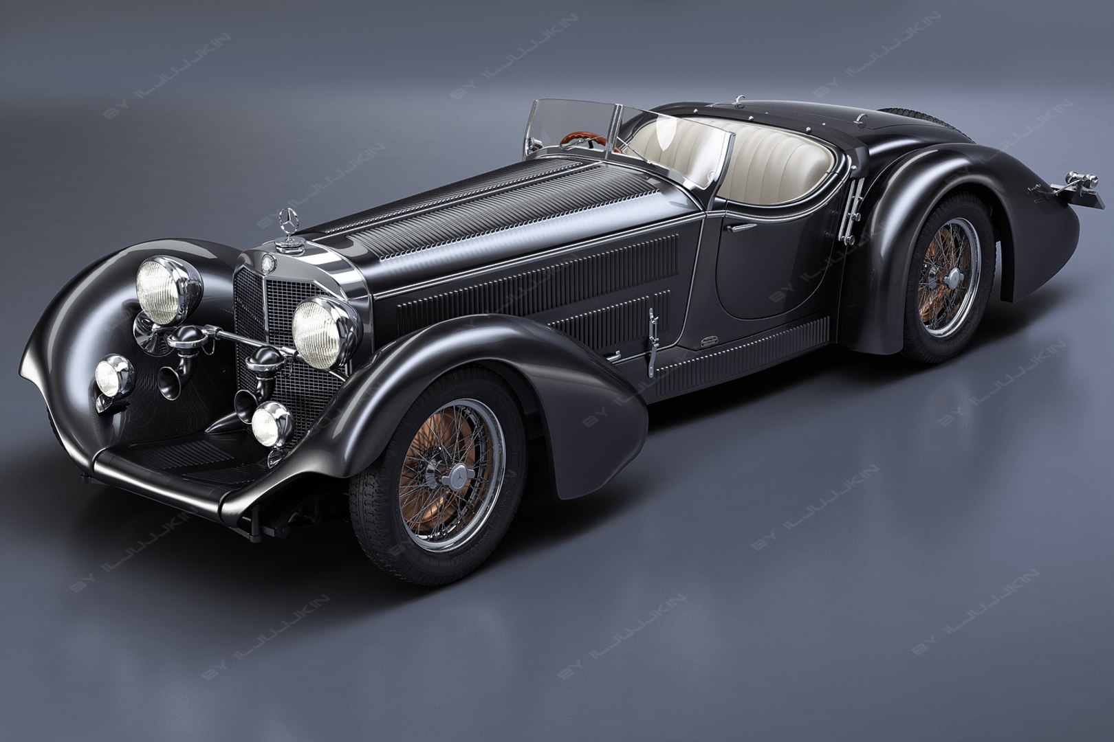 3ds Mercedes-benz Ss Roadster 1930