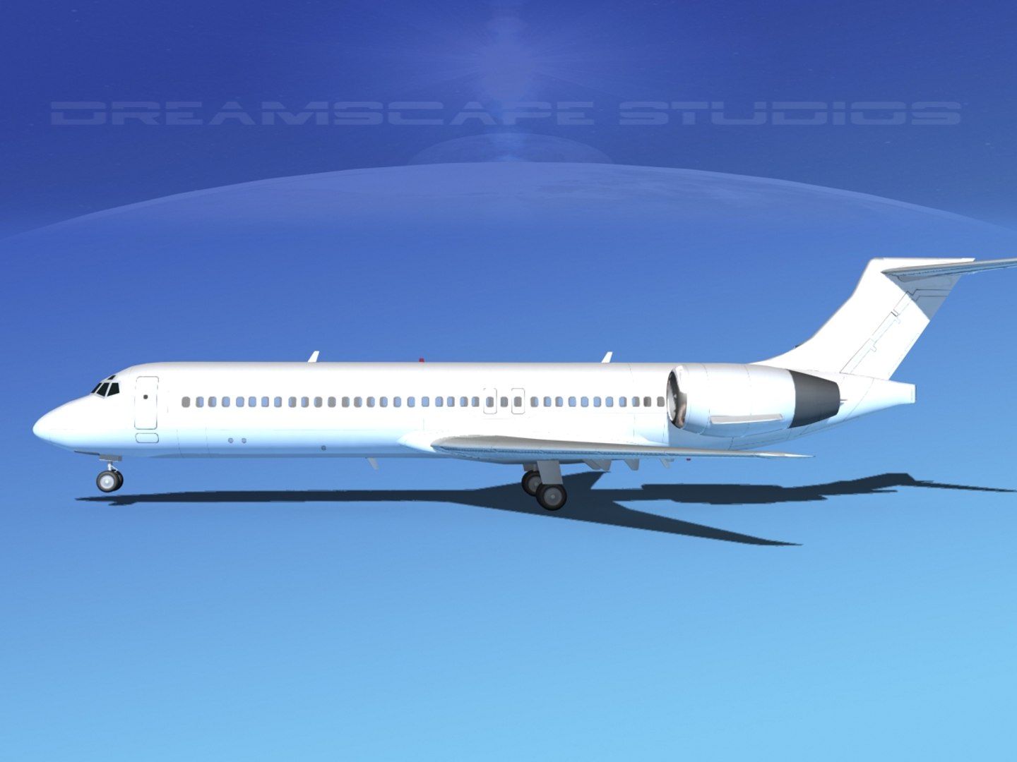 Turbines Boeing 717-200 717s 3d Model