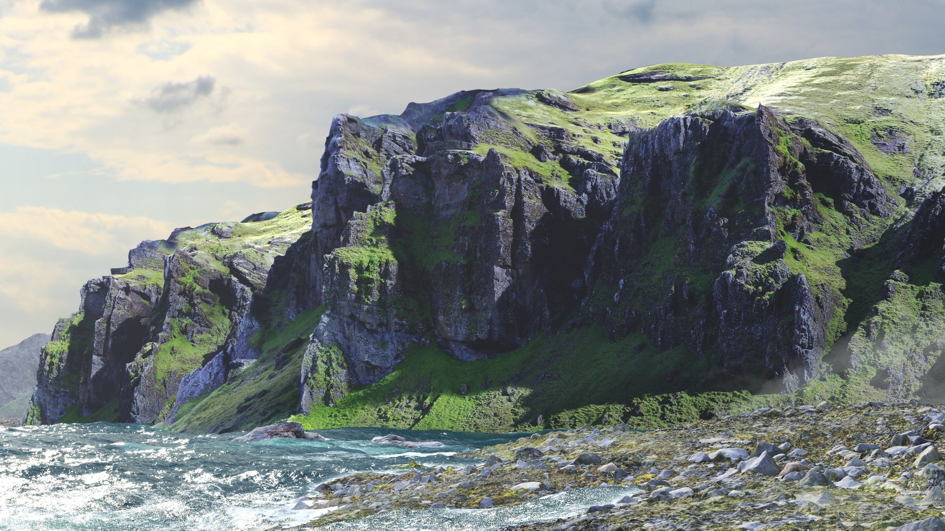 3D Nordic Coast Model - TurboSquid 2209801