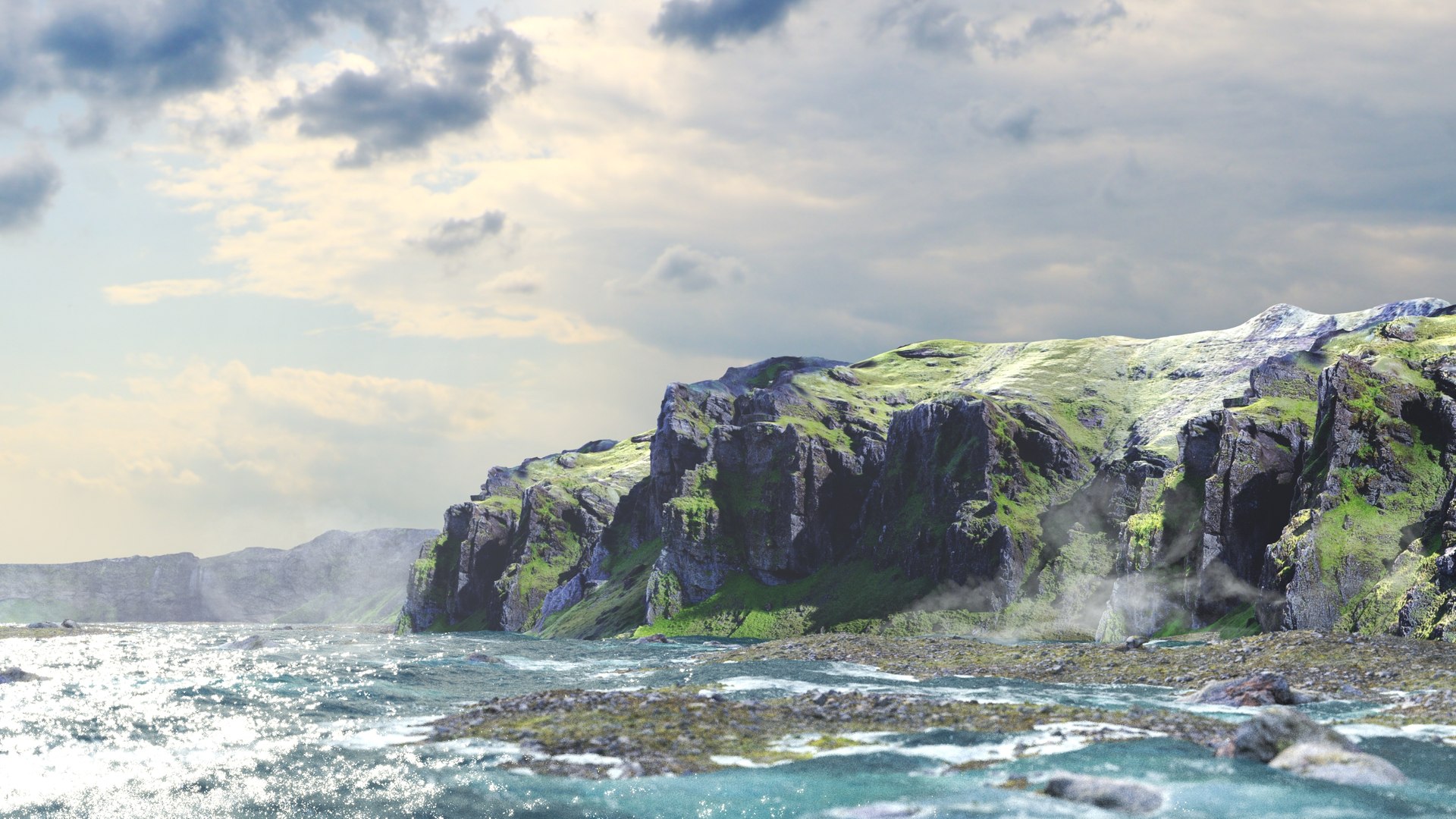 3D Nordic Coast Model - TurboSquid 2209801