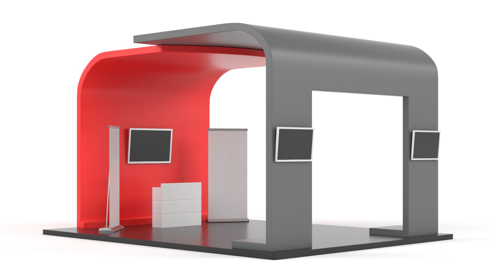 Exhibition Stand Design 3D Model - TurboSquid 1891633