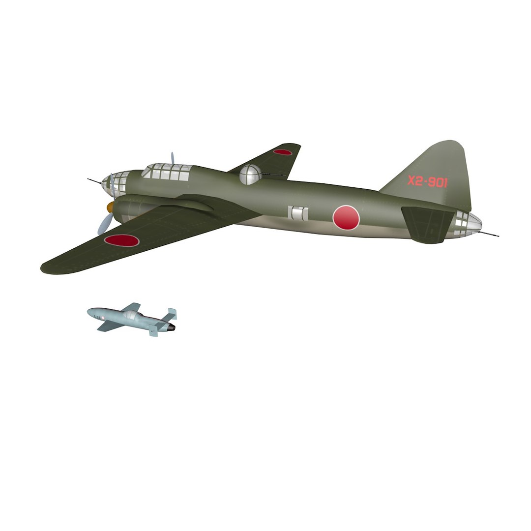 3D model MXY-7 Ohka G4M Betty - TurboSquid 1844153