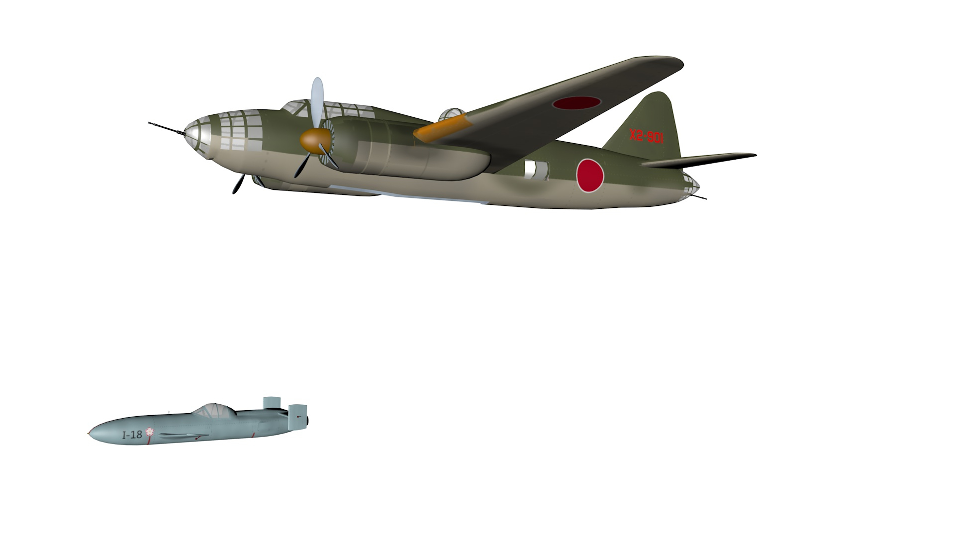 3D model MXY-7 Ohka G4M Betty - TurboSquid 1844153