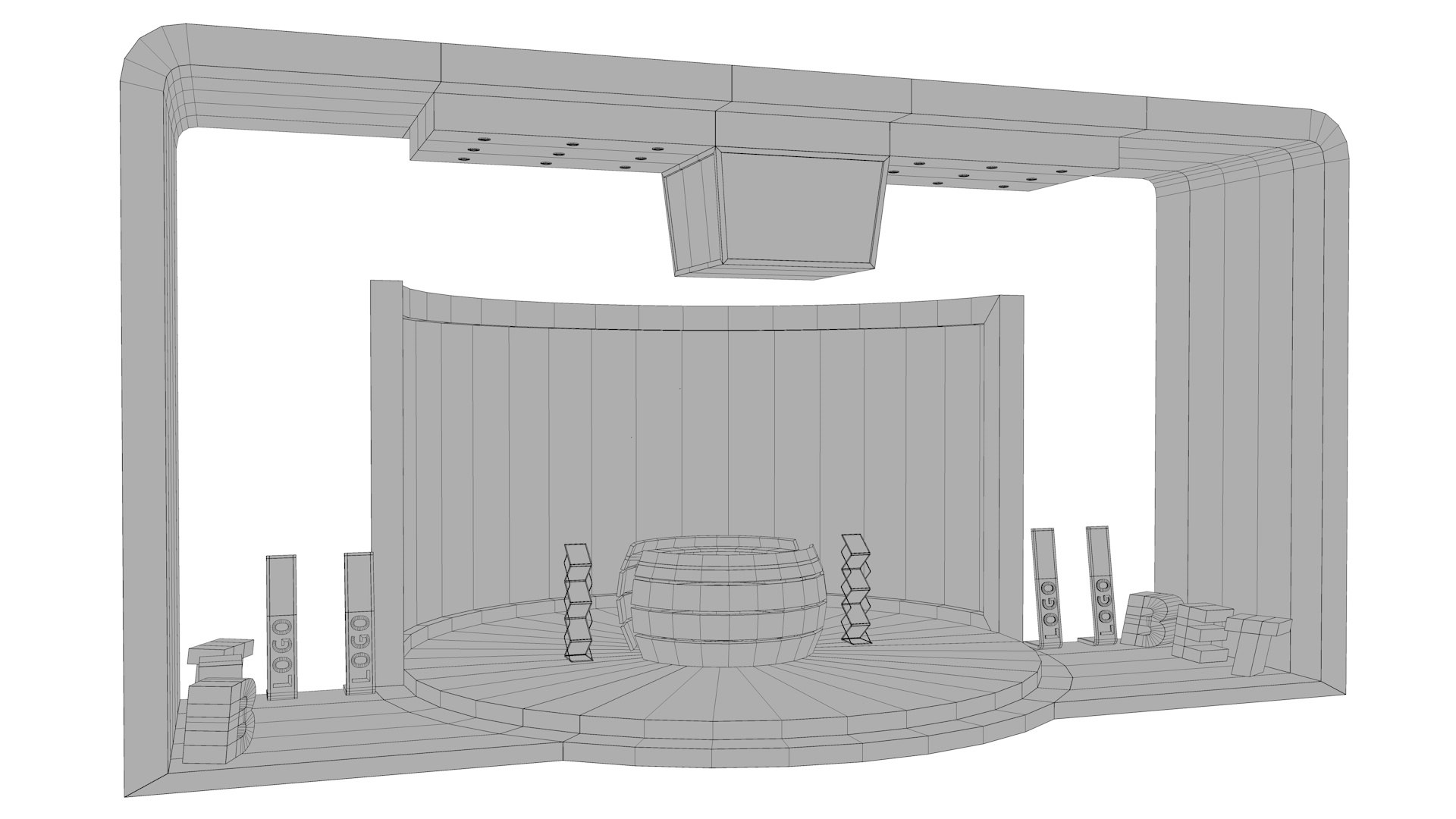 Betting exhibition stand 3D - TurboSquid 1613186