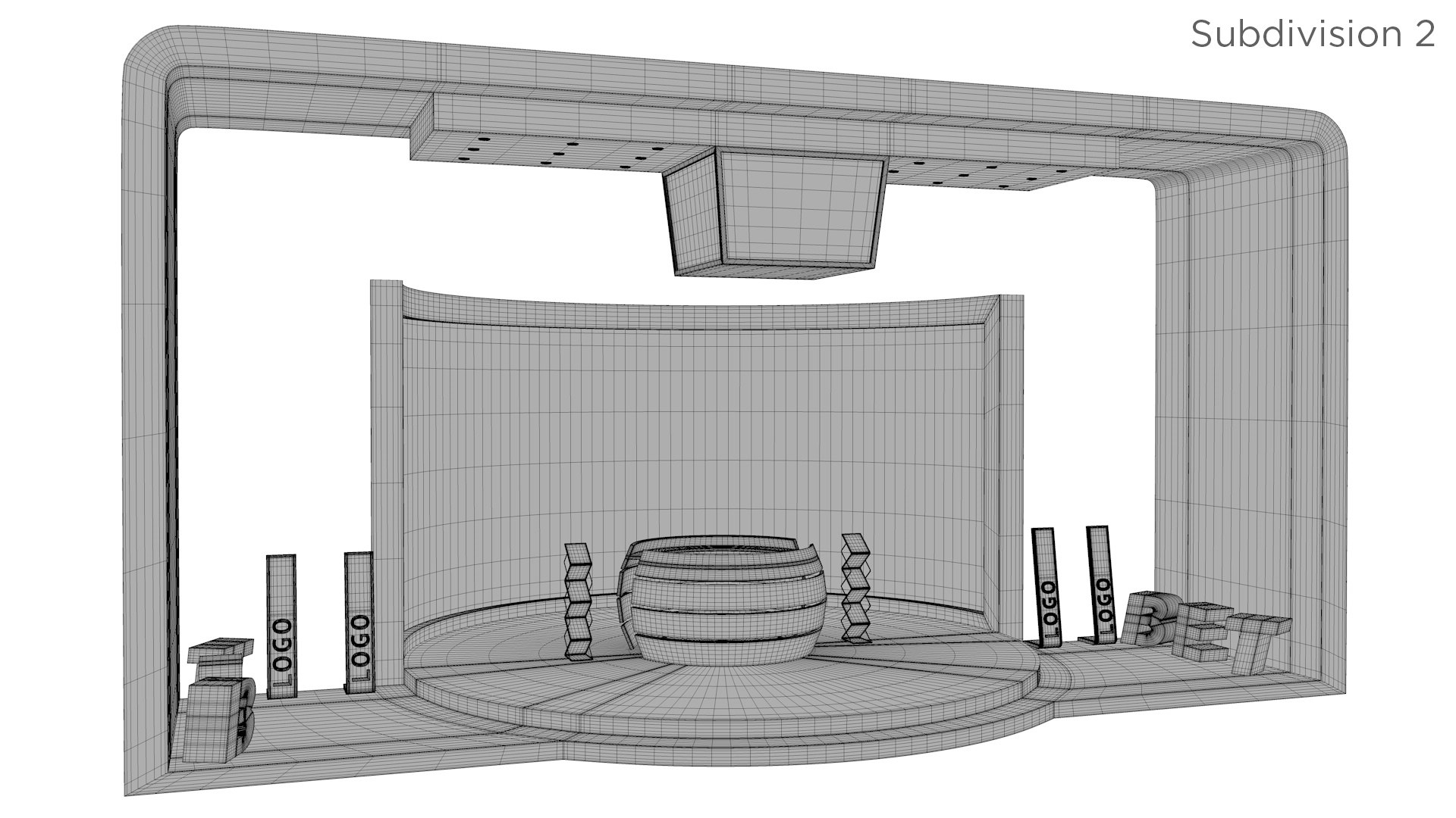 Betting exhibition stand 3D - TurboSquid 1613186