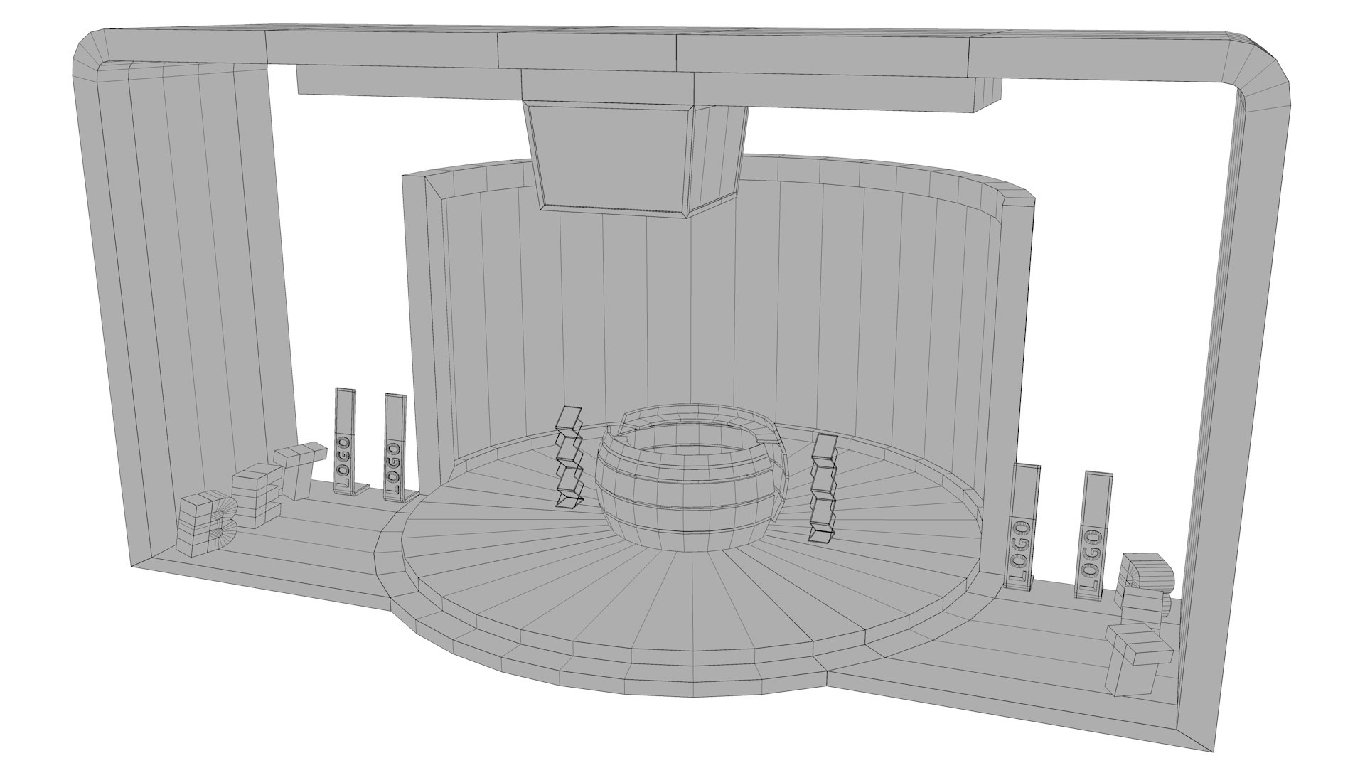 Betting exhibition stand 3D - TurboSquid 1613186