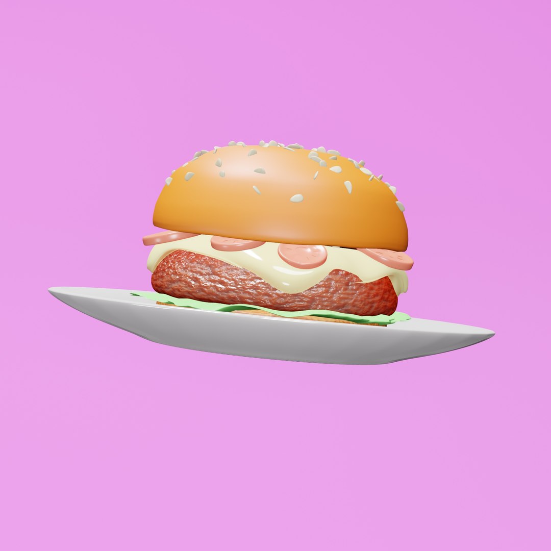 Burger 3D Model - TurboSquid 2021956