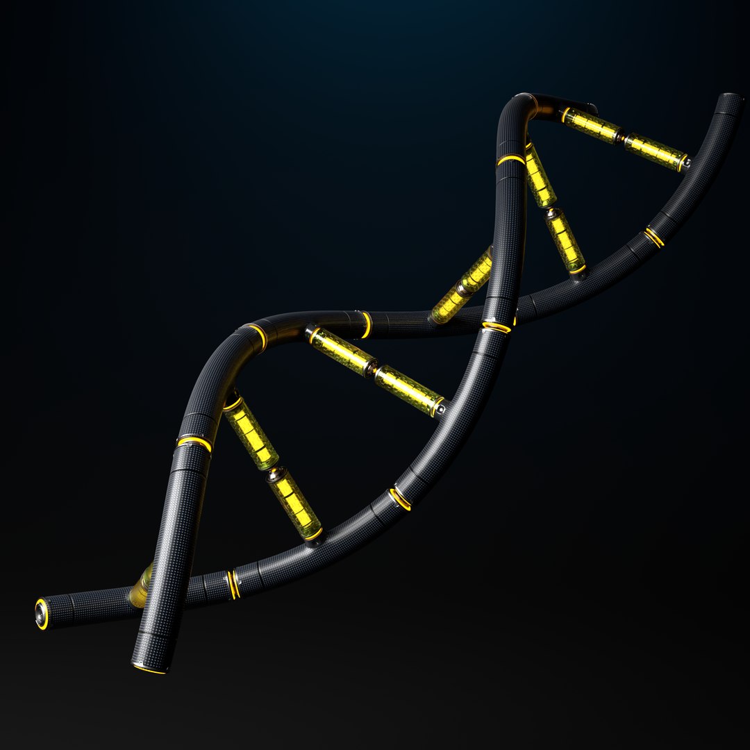 3D DNA Cyber Artificial - TurboSquid 2068011