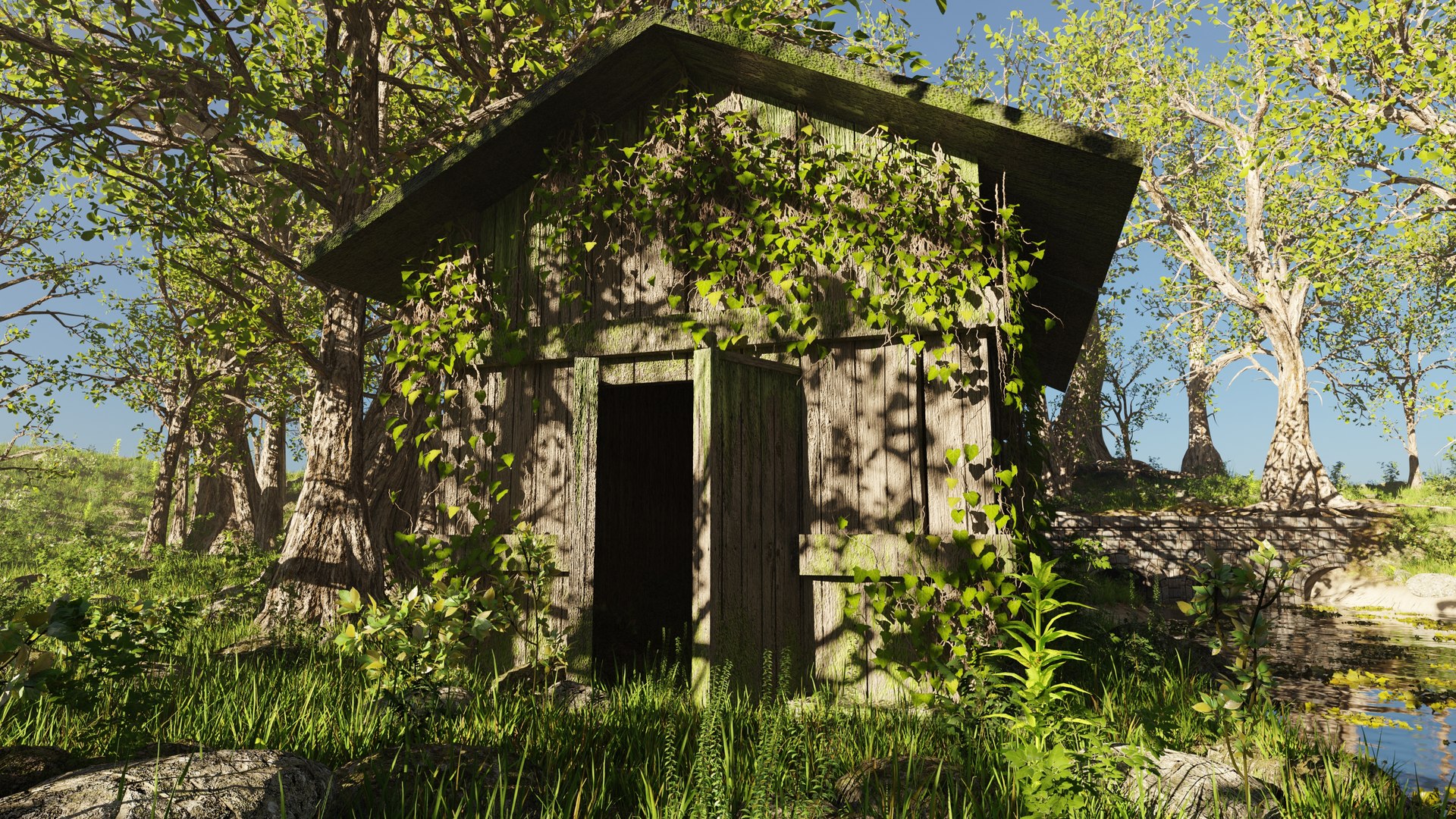 Abandoned Cabin Scene Model - TurboSquid 1922021
