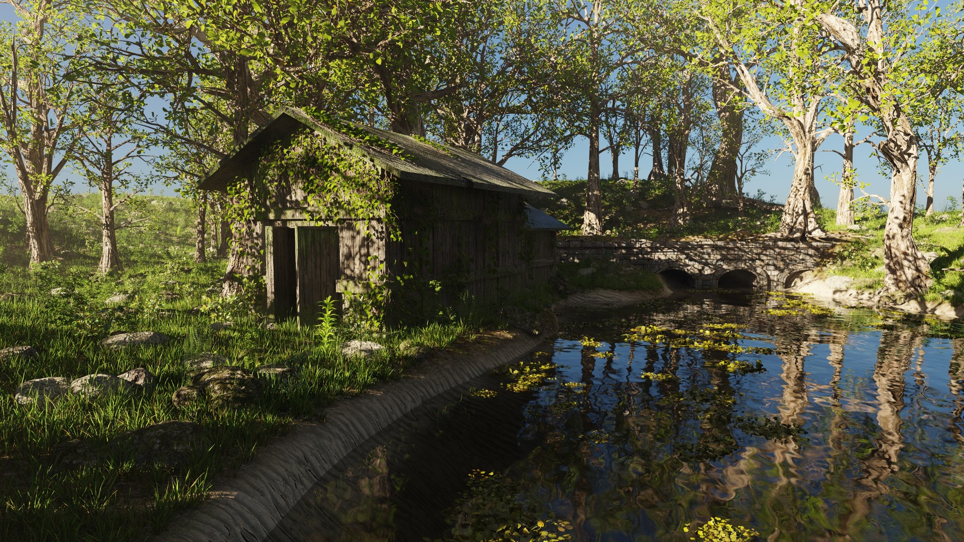Abandoned Cabin Scene Model - TurboSquid 1922021