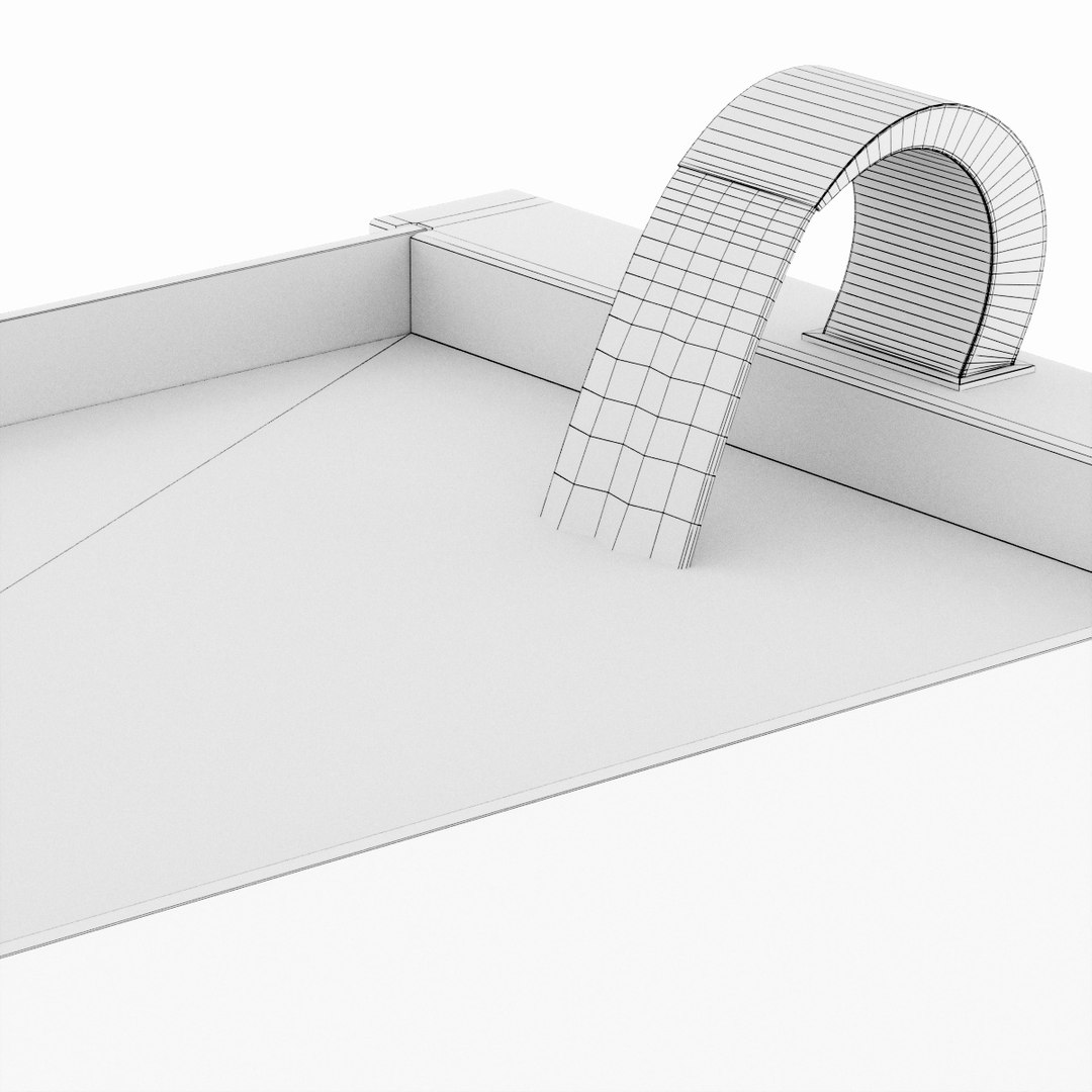 Pool Water Waterfall Niagara 3D Model - TurboSquid 1400526