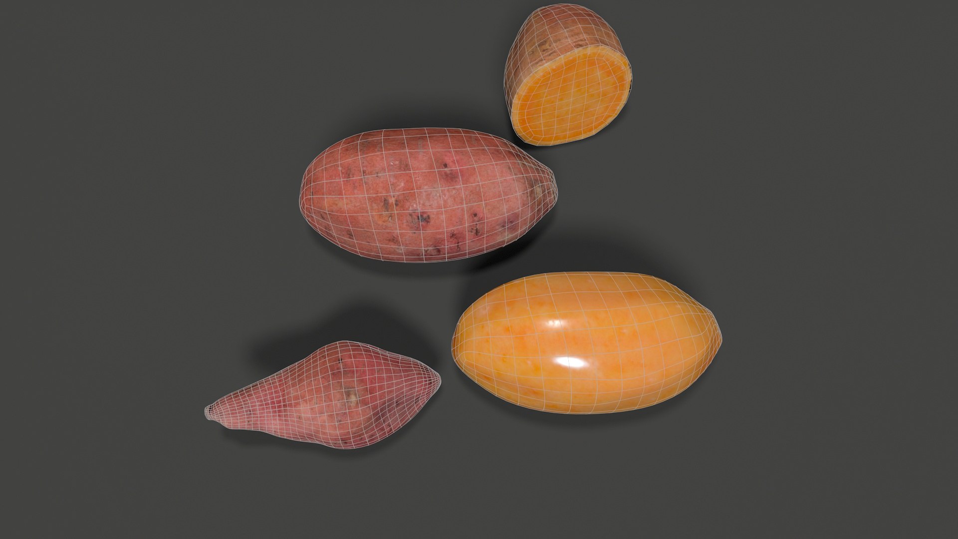 3D Sweet Potato Model - TurboSquid 2355301
